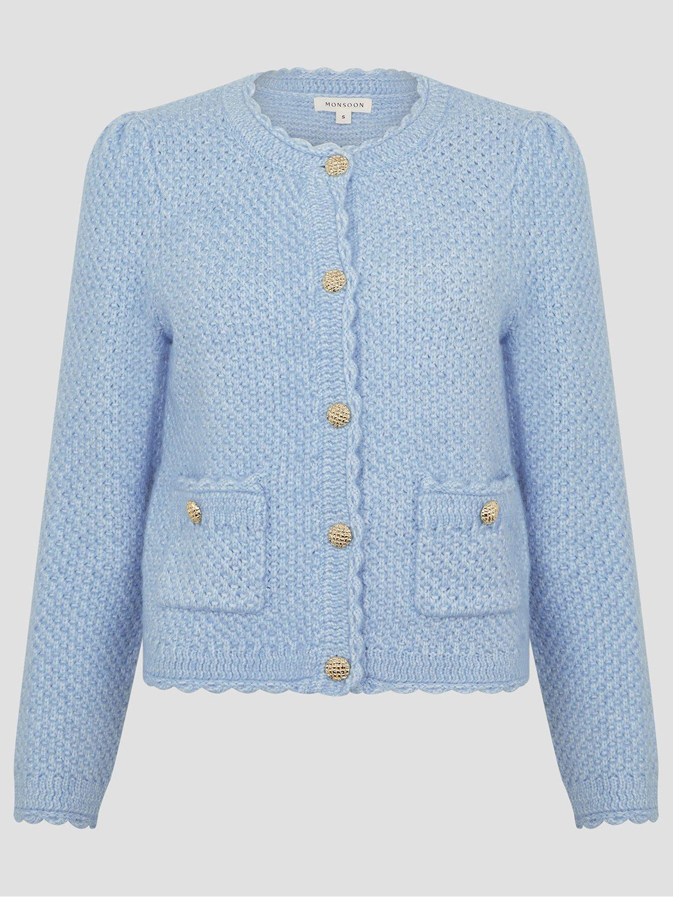 Monsoon Suki Stitch Jacket - Blue | Very