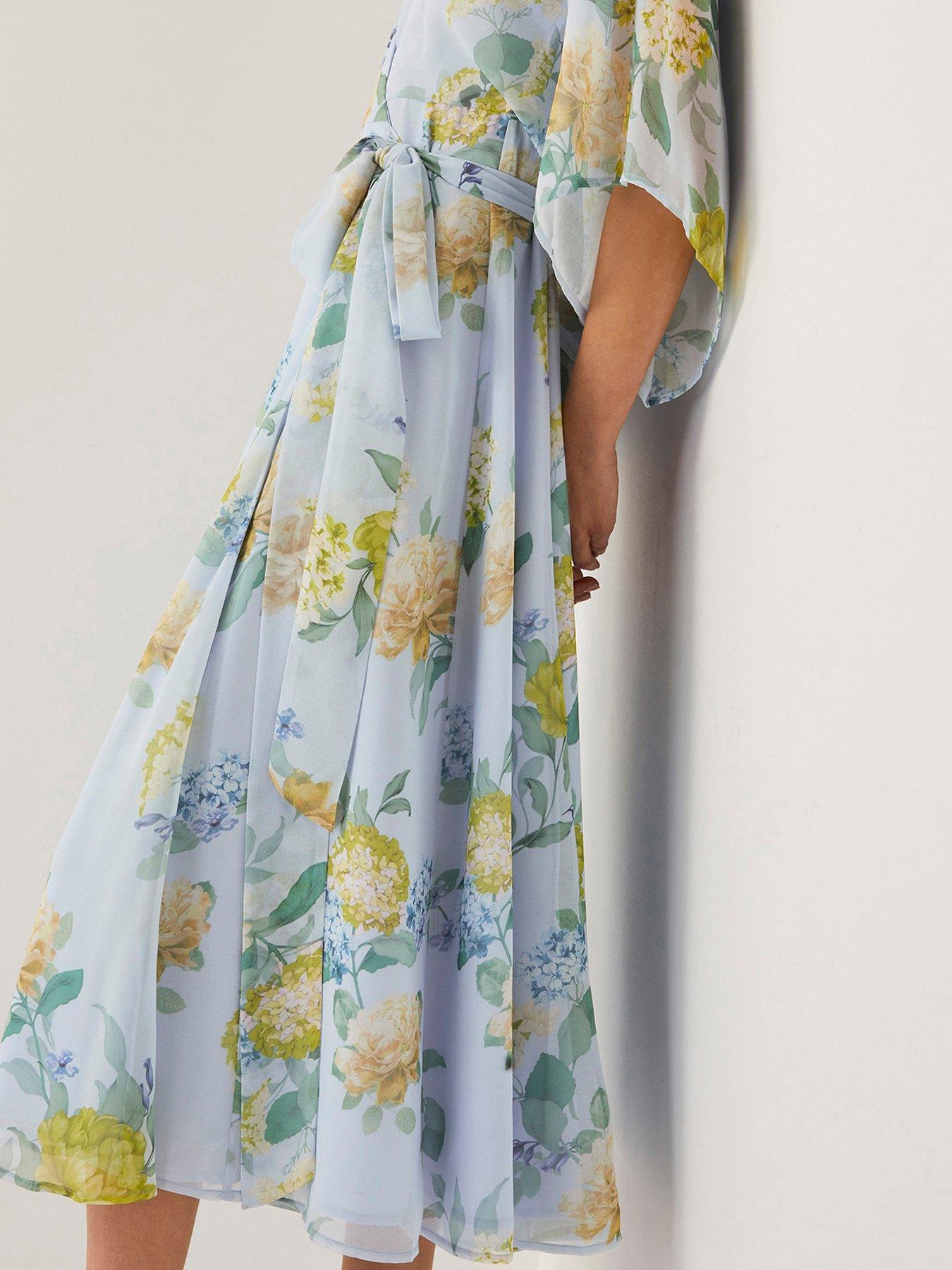 Monsoon Rowan Wrap Dress - Blue | Very