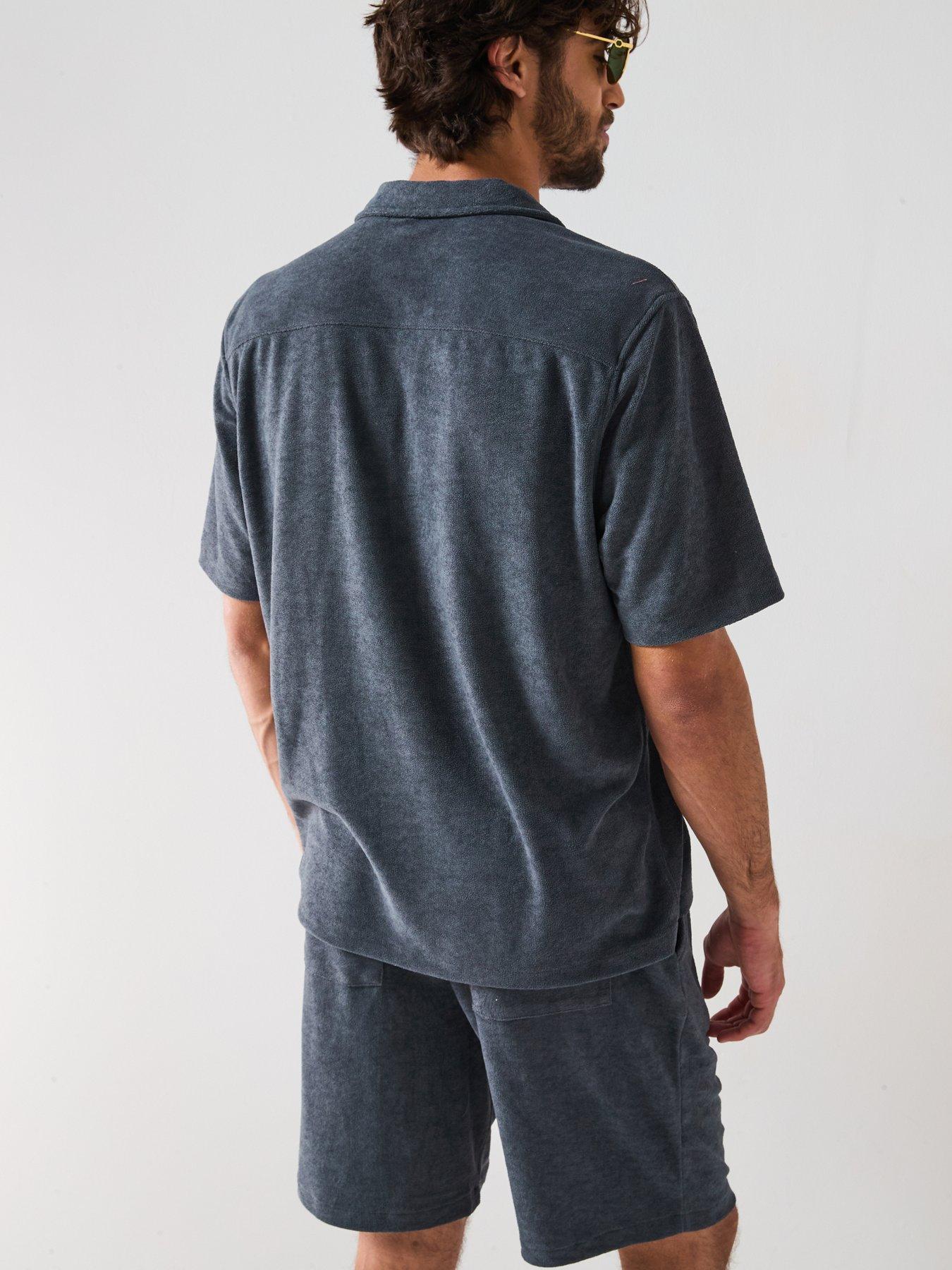 AllSaints All Saints Felix Relaxed Towel Short Sleeve Ramskull Shirt ...