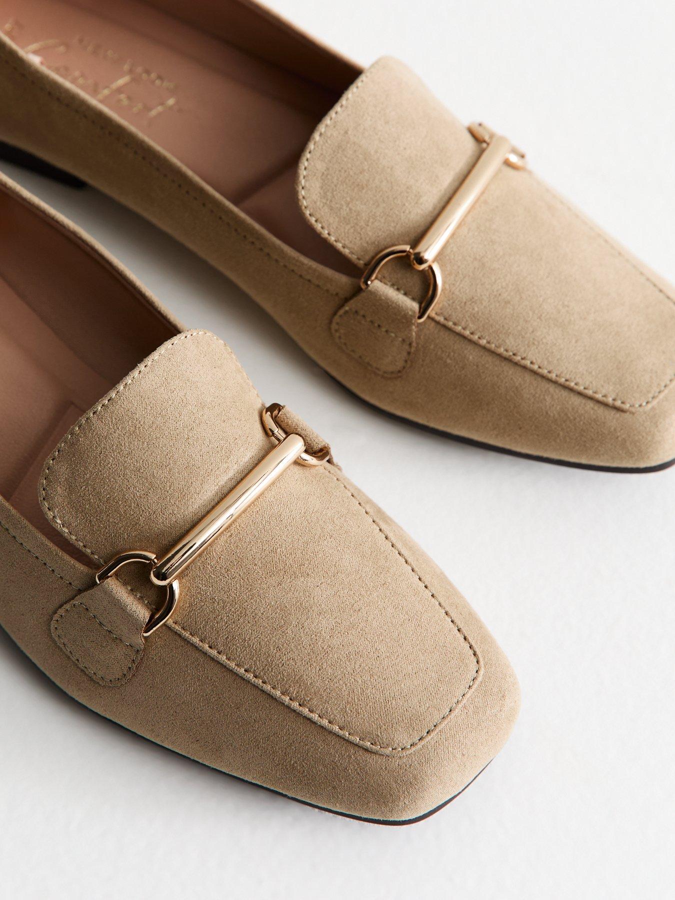 New Look Faux Suede Snaffle Detail Loafers - Camel | Very