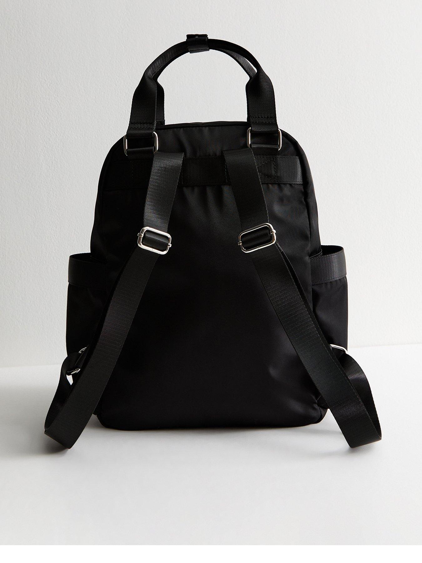 New Look Multi Pocket Top Handle Backpack - Black | Very
