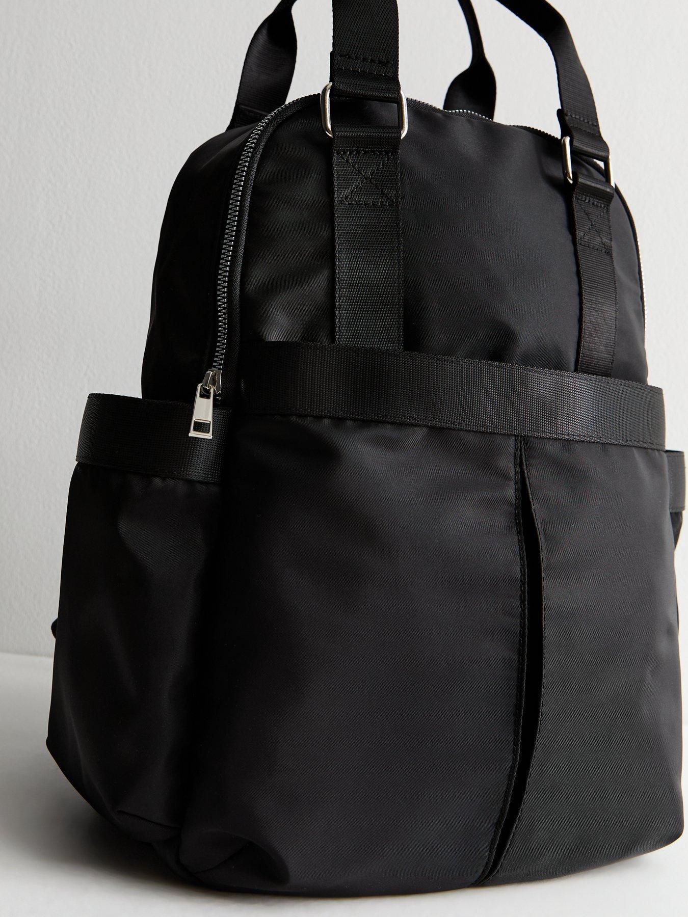 New Look Multi Pocket Top Handle Backpack - Black | Very
