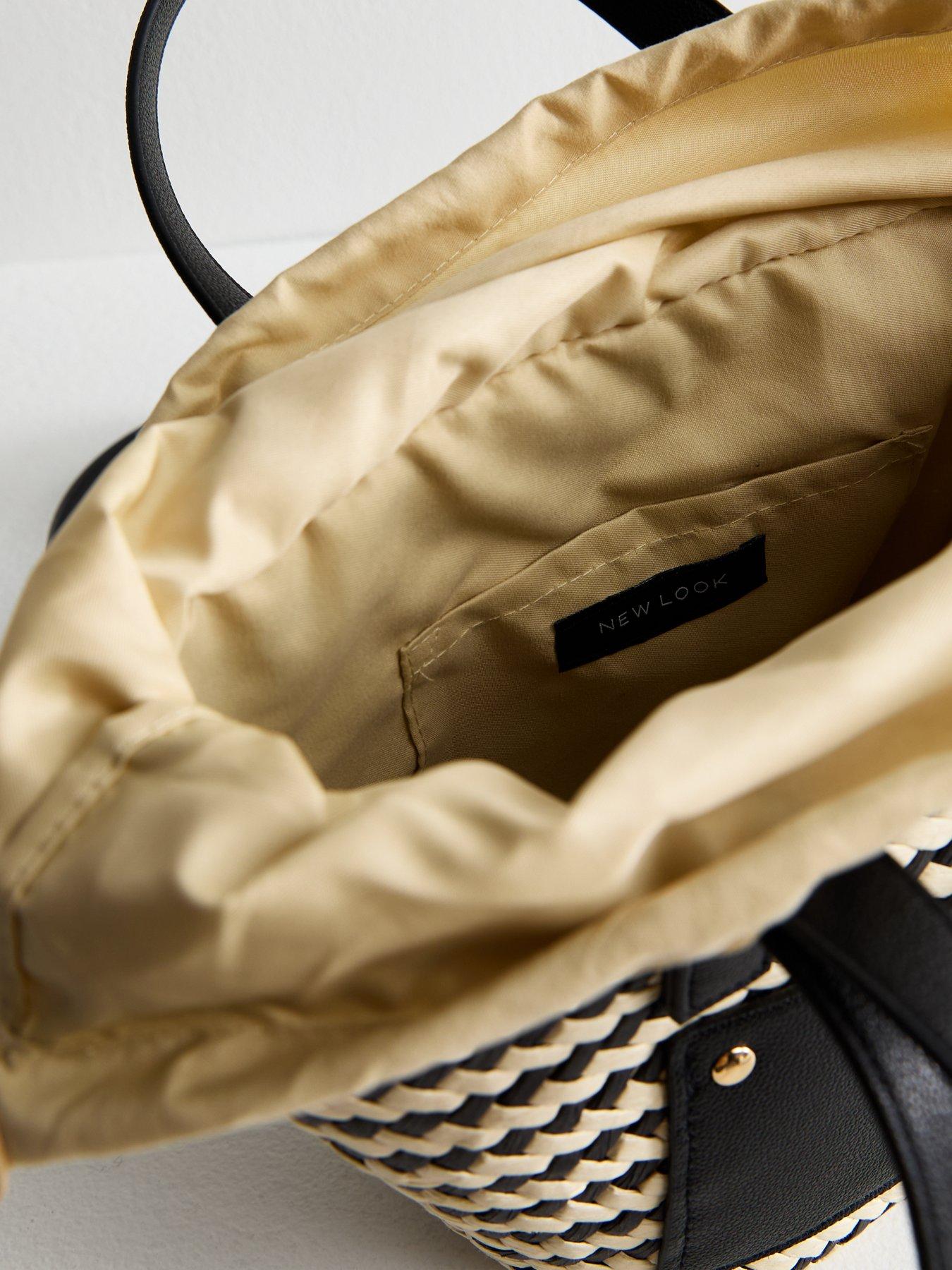 New Look Zambia Zig Zag Weave Basket - Black | Very