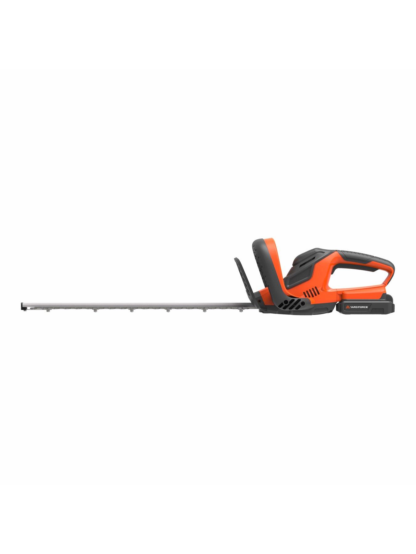 Yard Force 20V Cordless Hedge Trimmer with 45cm dual action blade, Li ...