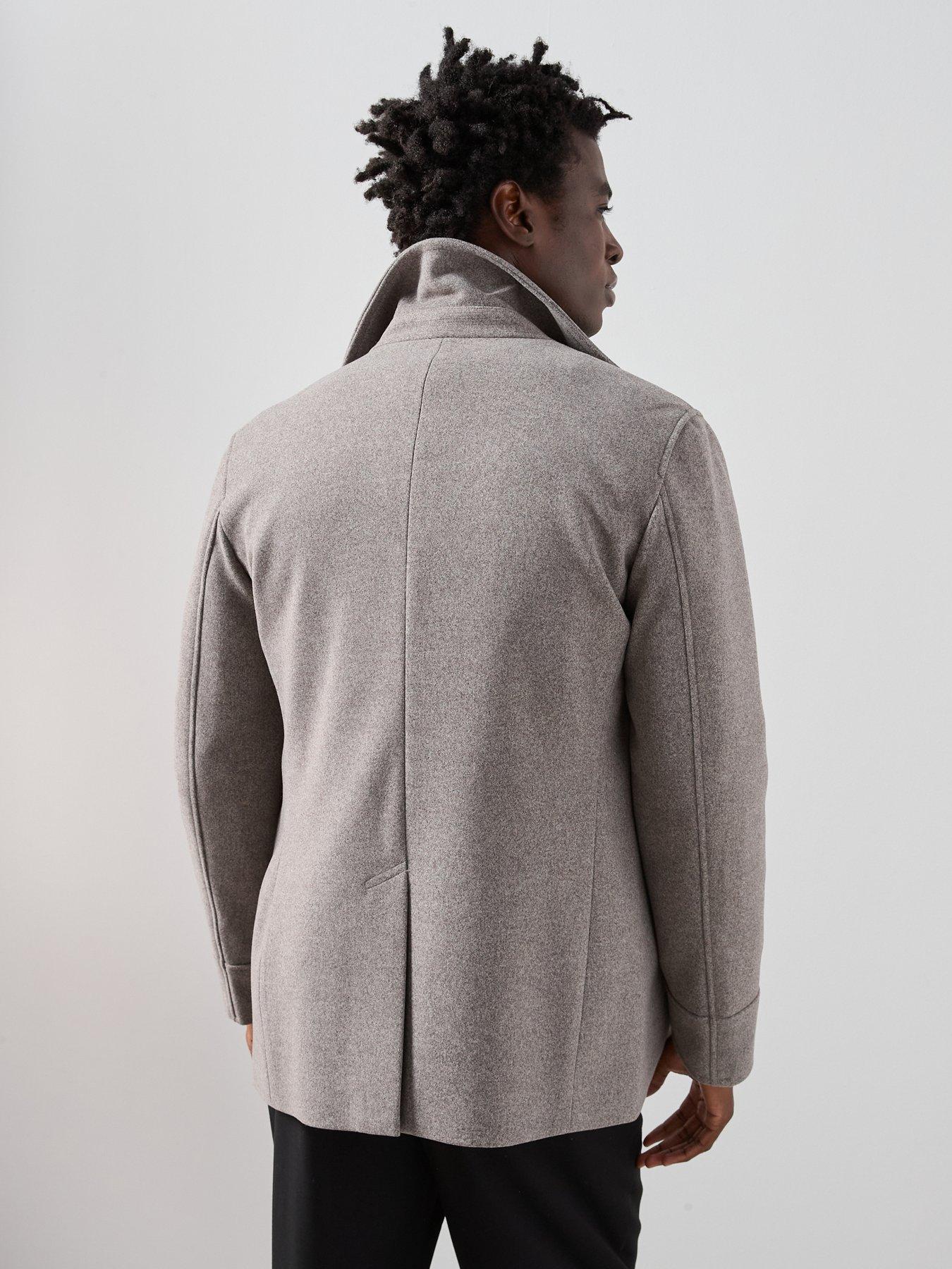 The Very Collection Double Breasted Peacoat - Beige | Very