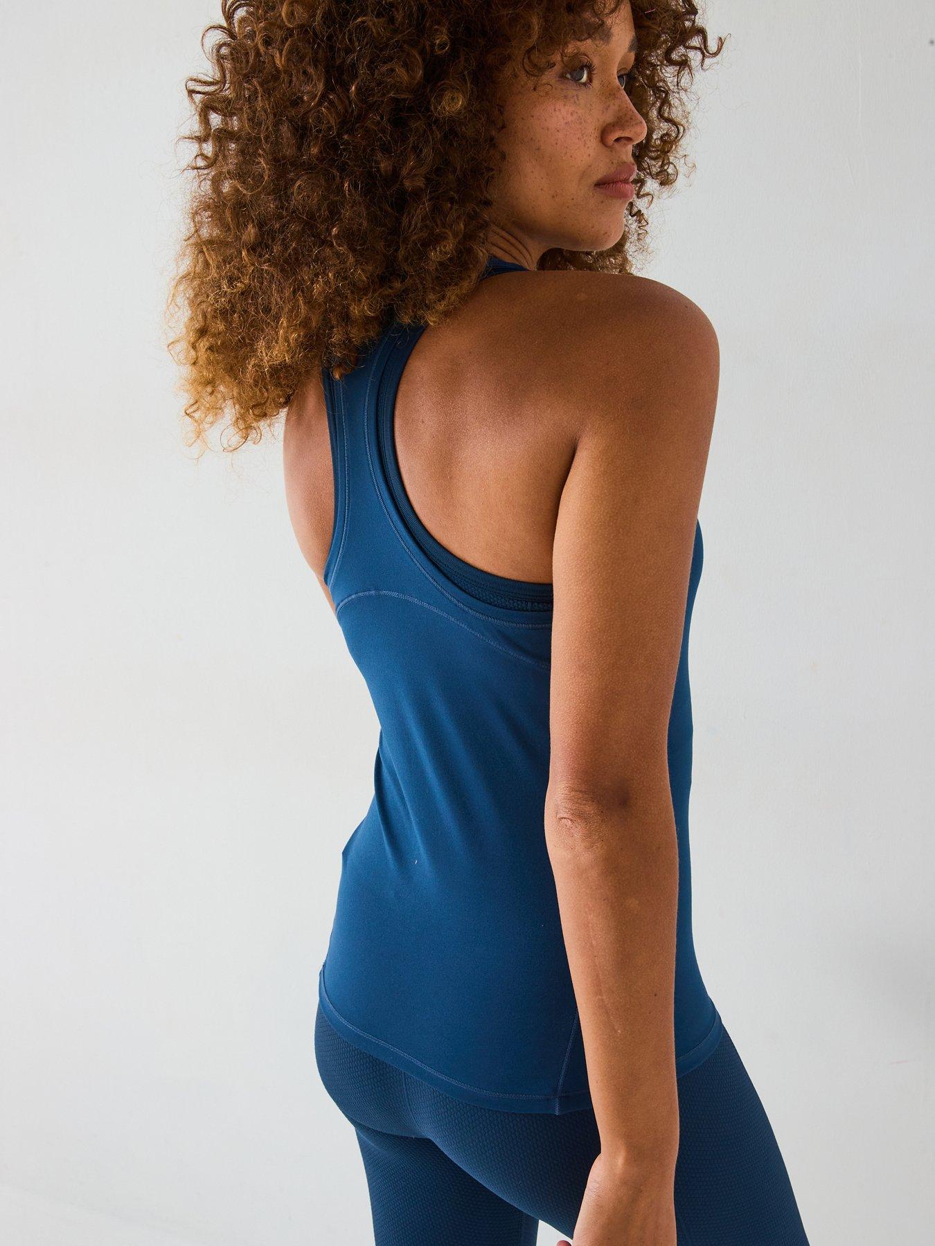 Gym + Coffee Womens Training Relentless Racerback Vest - Blue | Very
