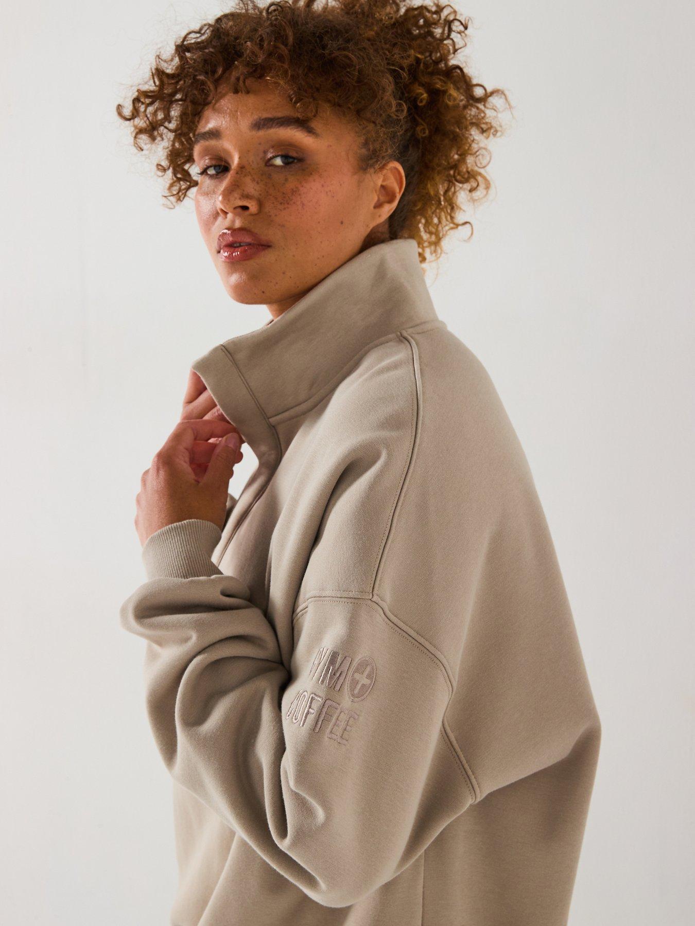 Gym + Coffee Womens Training Sierra Snap Collar - Beige | Very