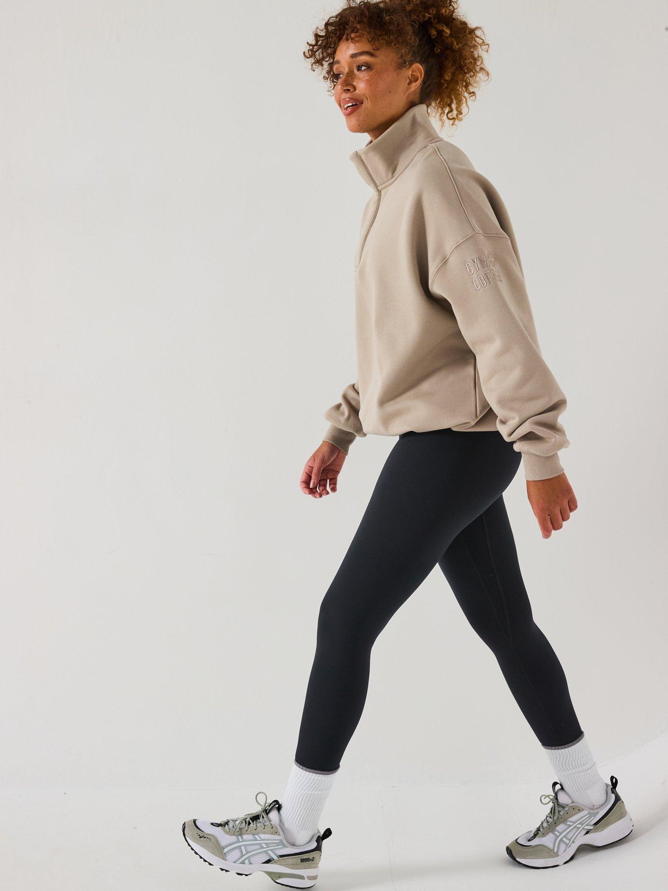 Gym + Coffee Womens Training Sierra Snap Collar - Beige | Very