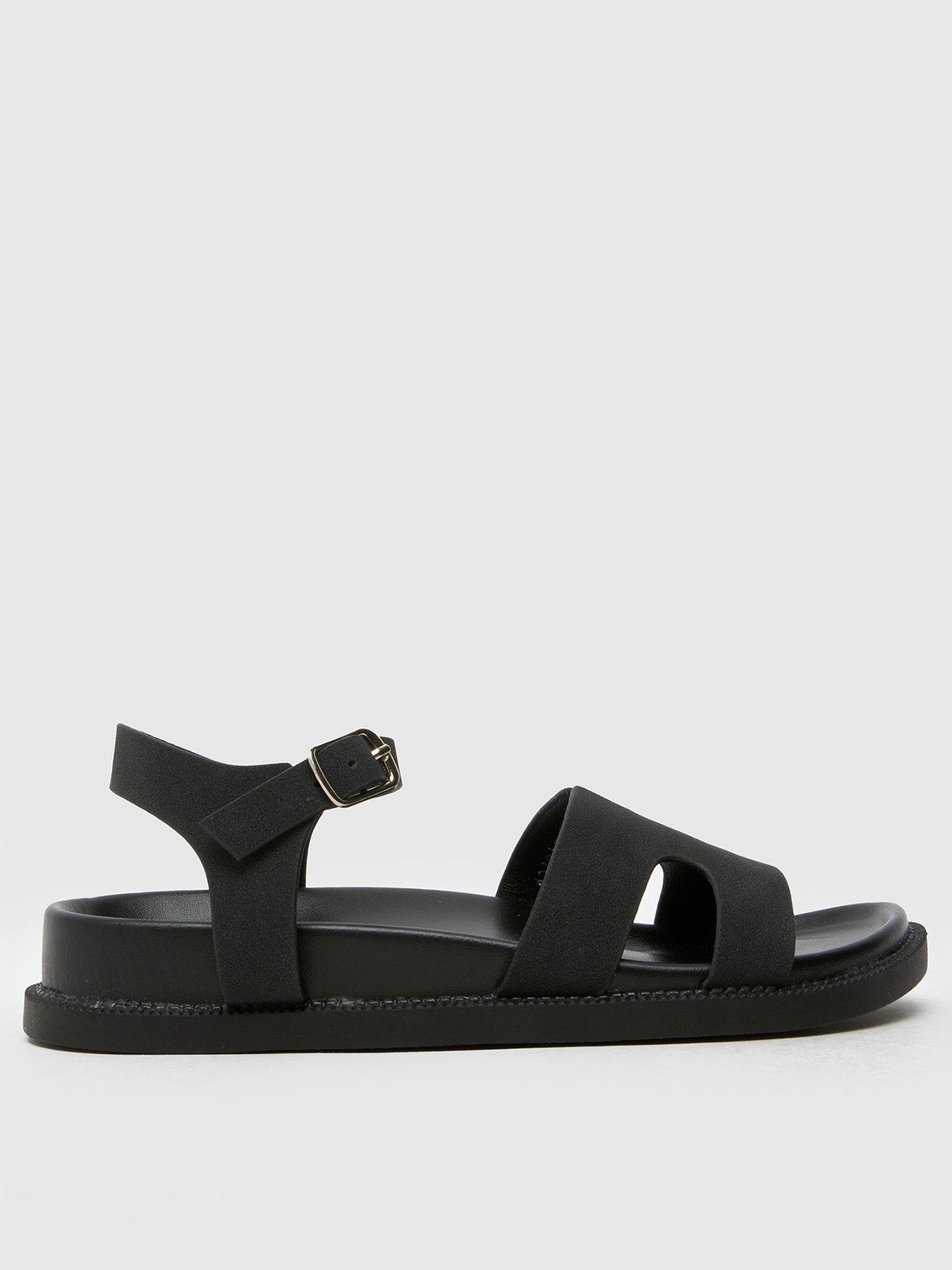 Schuh Junior Tippi Footbed Sandals - Black | Very