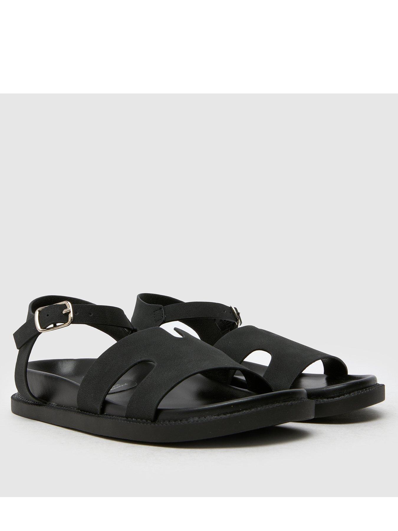 Schuh Junior Tippi Footbed Sandals - Black | Very
