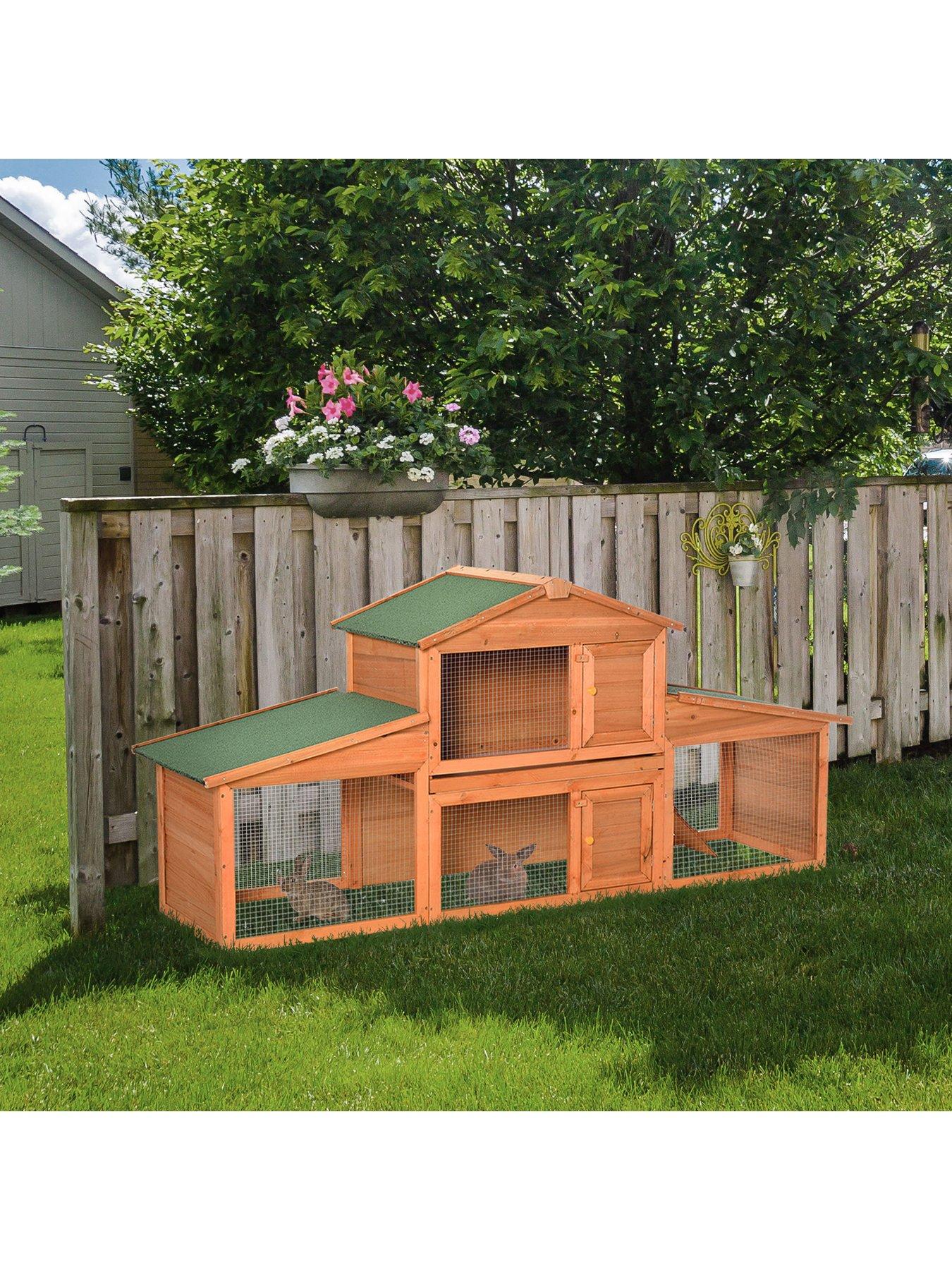 PawHut Outdoor Big-Sized Rabbit Cage | Very