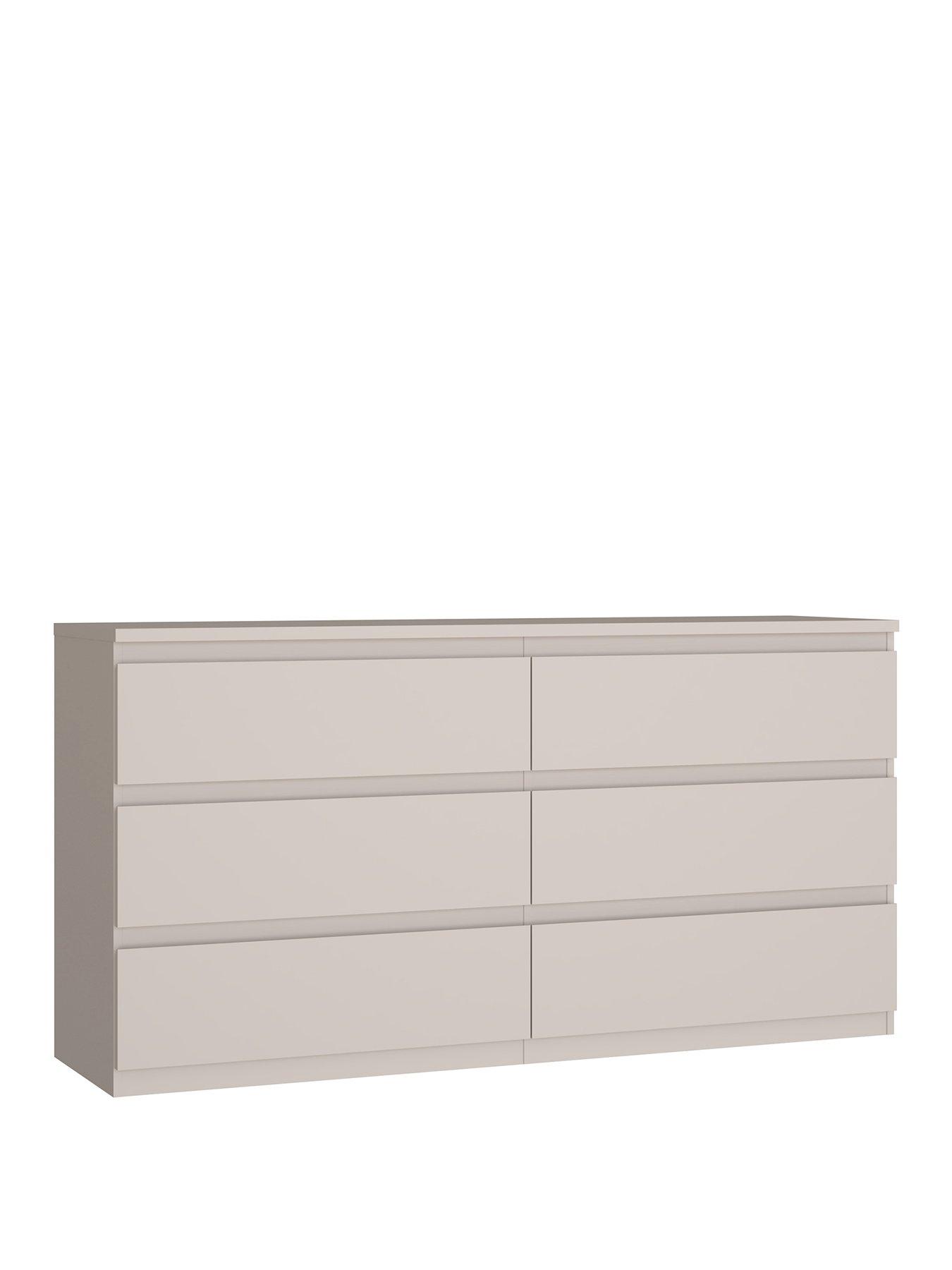 Very Home Lisson 6 Drawer Chest - Oatmeal - FSC® Certified | Very