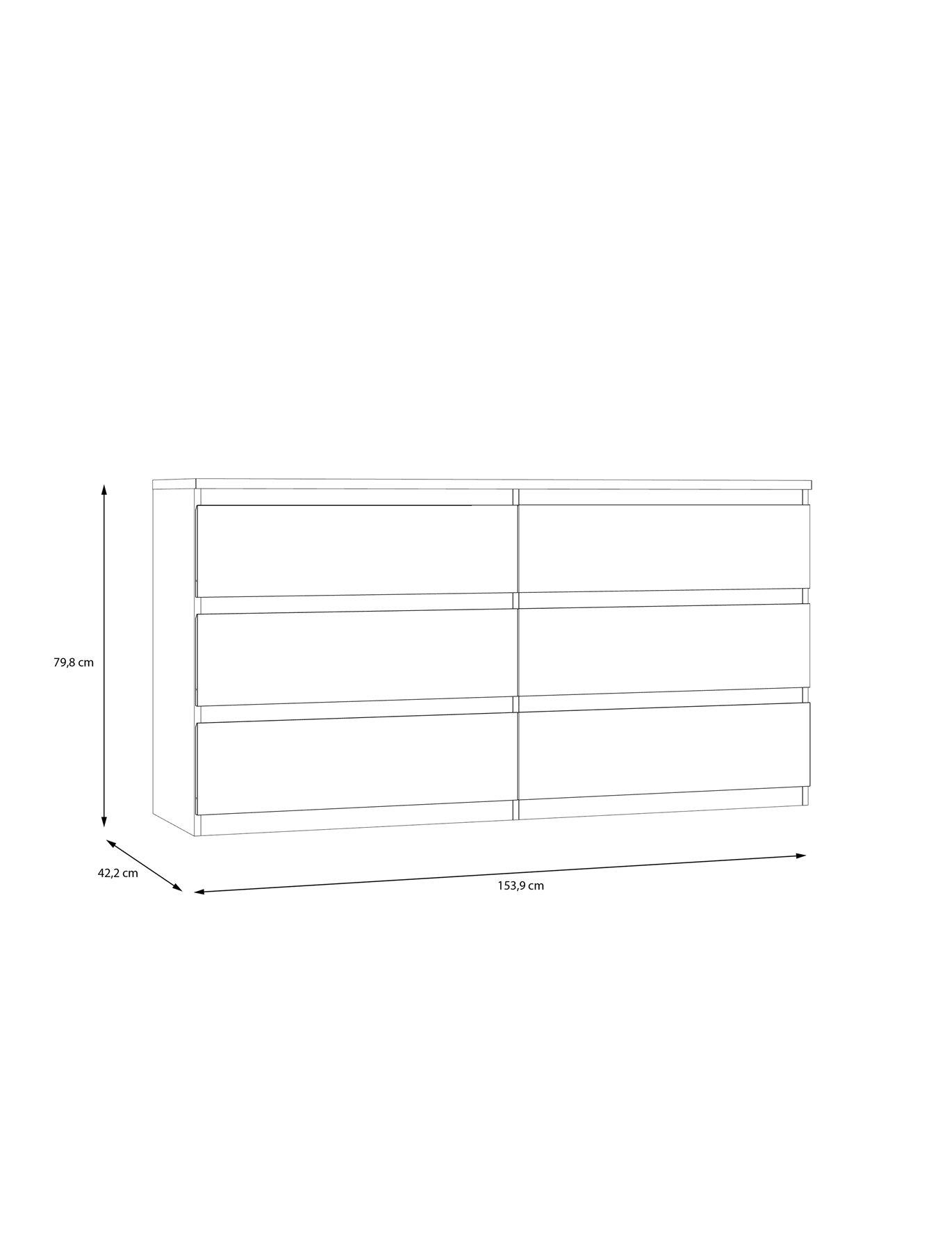 Very Home Lisson 6 Drawer Chest - Oatmeal - FSC® Certified | Very