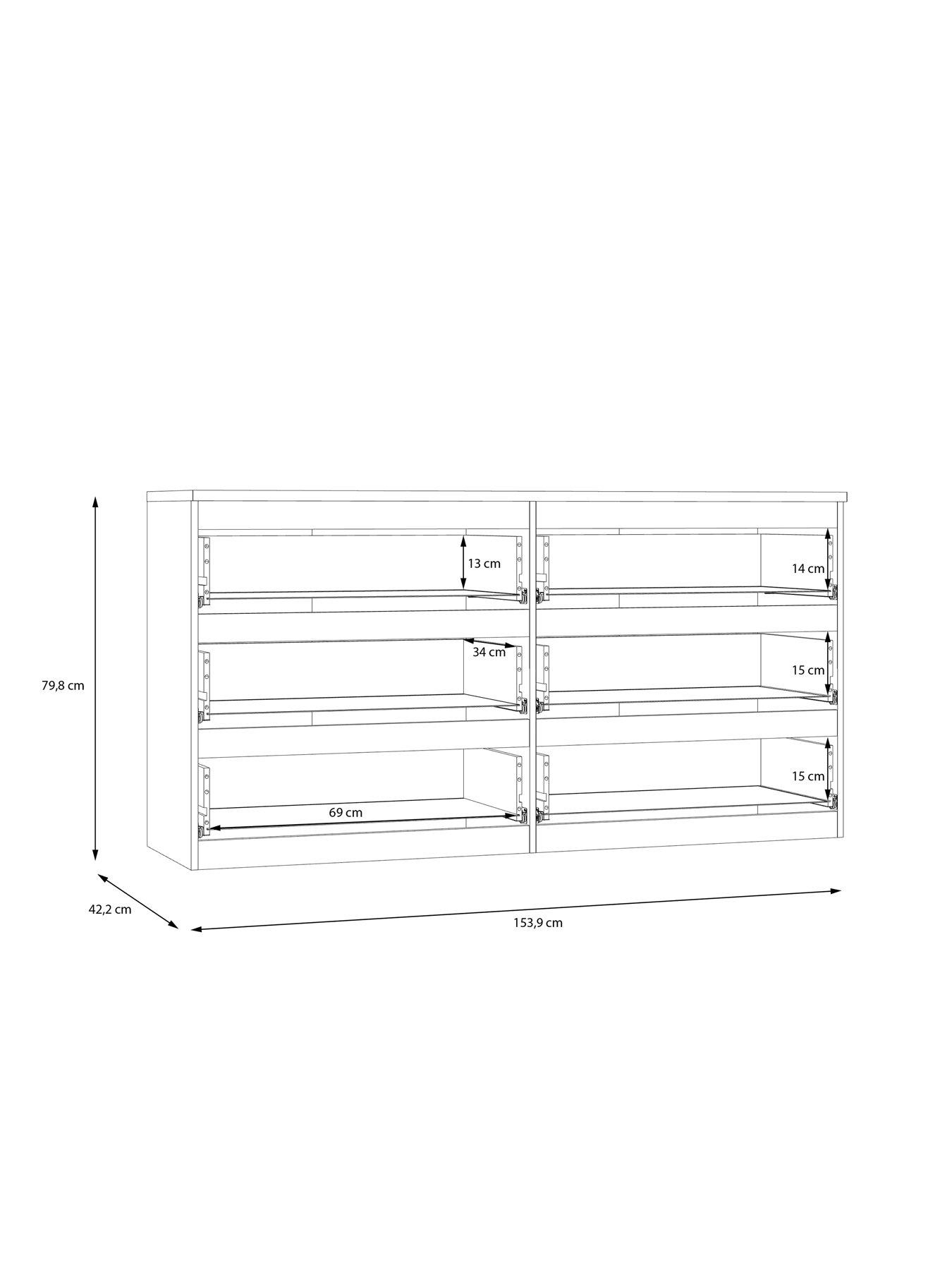 Very Home Lisson 6 Drawer Chest - Oatmeal - FSC® Certified | Very