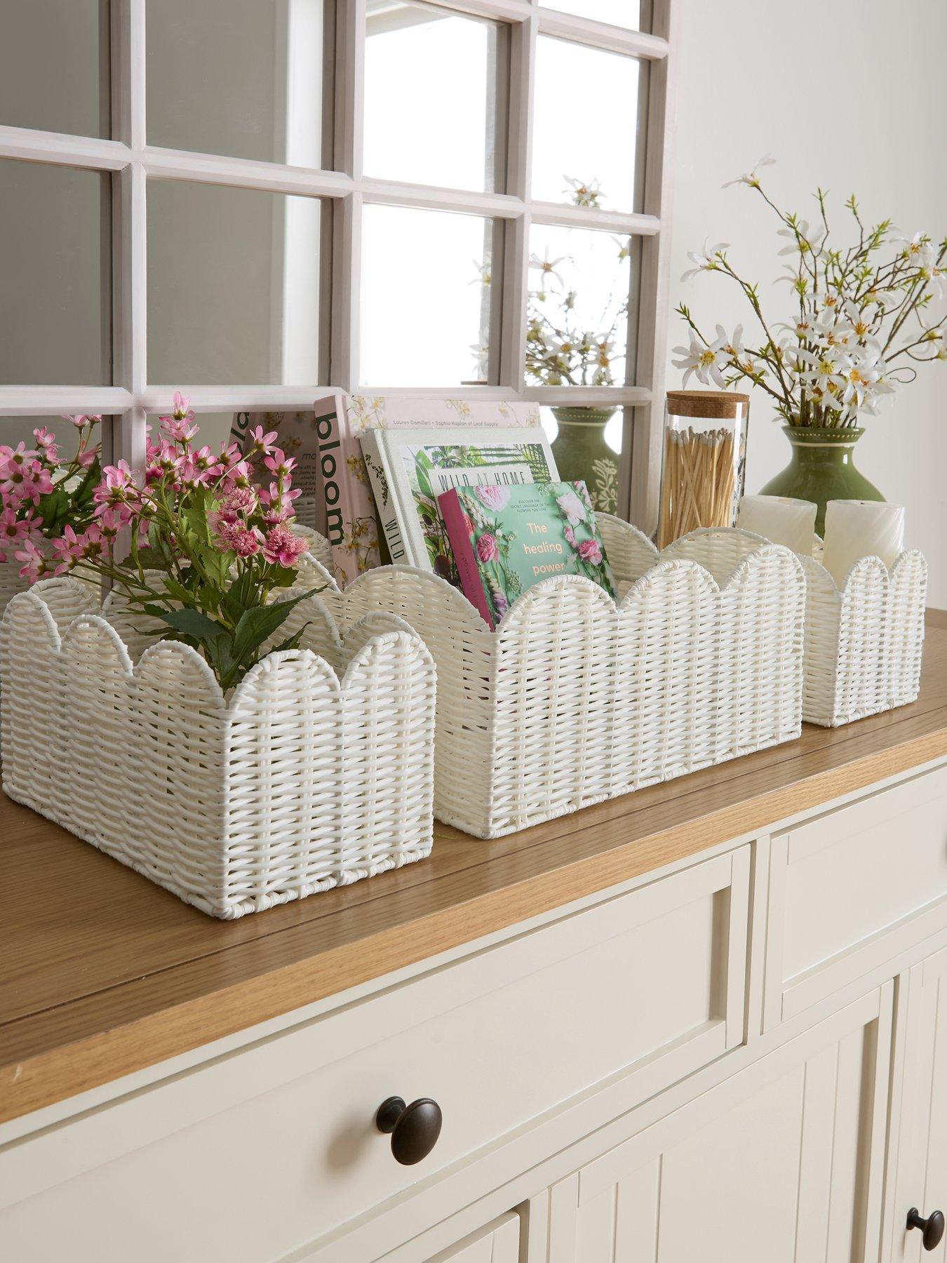 The Very Collection Set of 3 Scallop Storage Baskets | Very