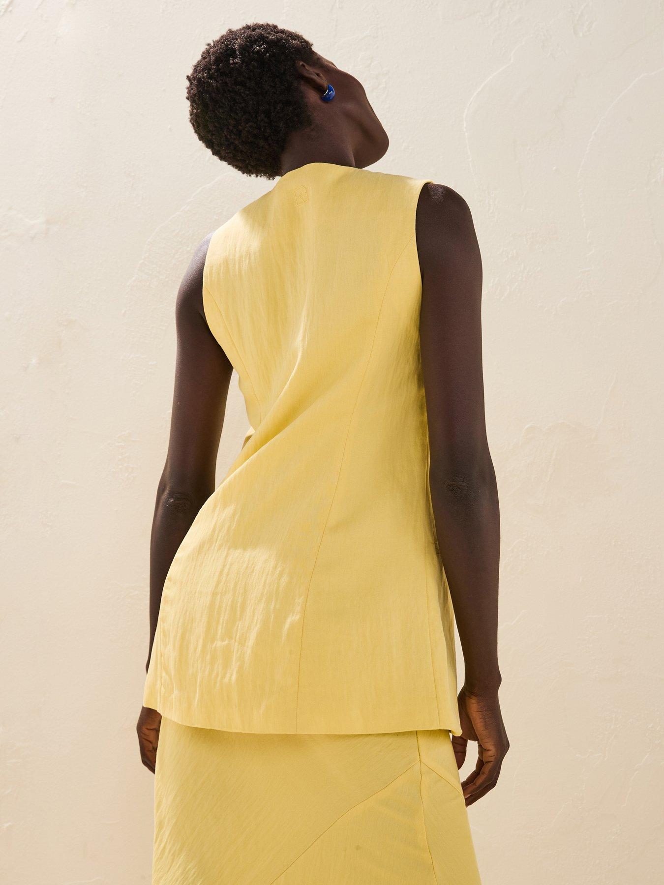 Rouge Tailored Waistcoat - Yellow | Very