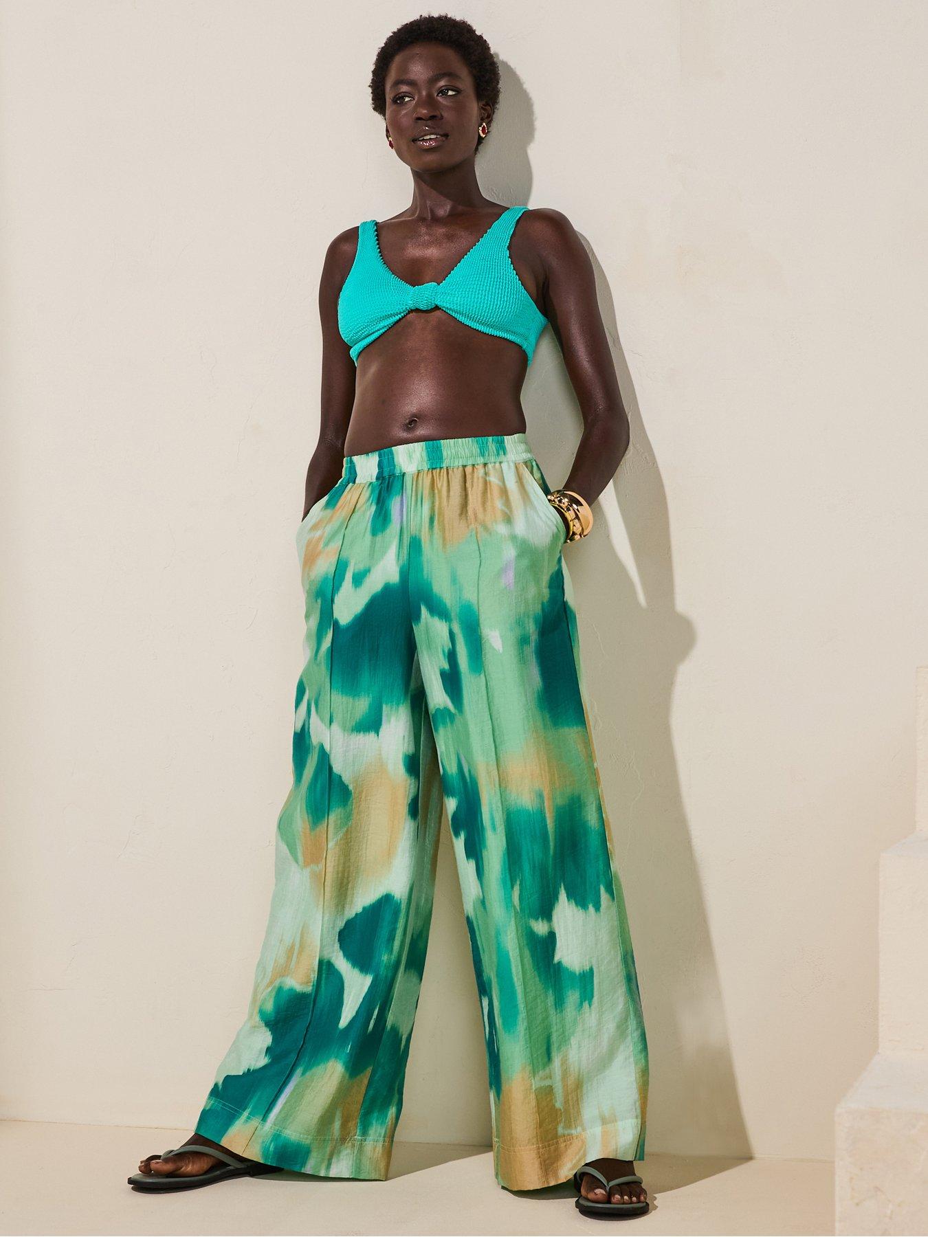 Rouge High Rise Wide Leg Trouser - Multi | Very