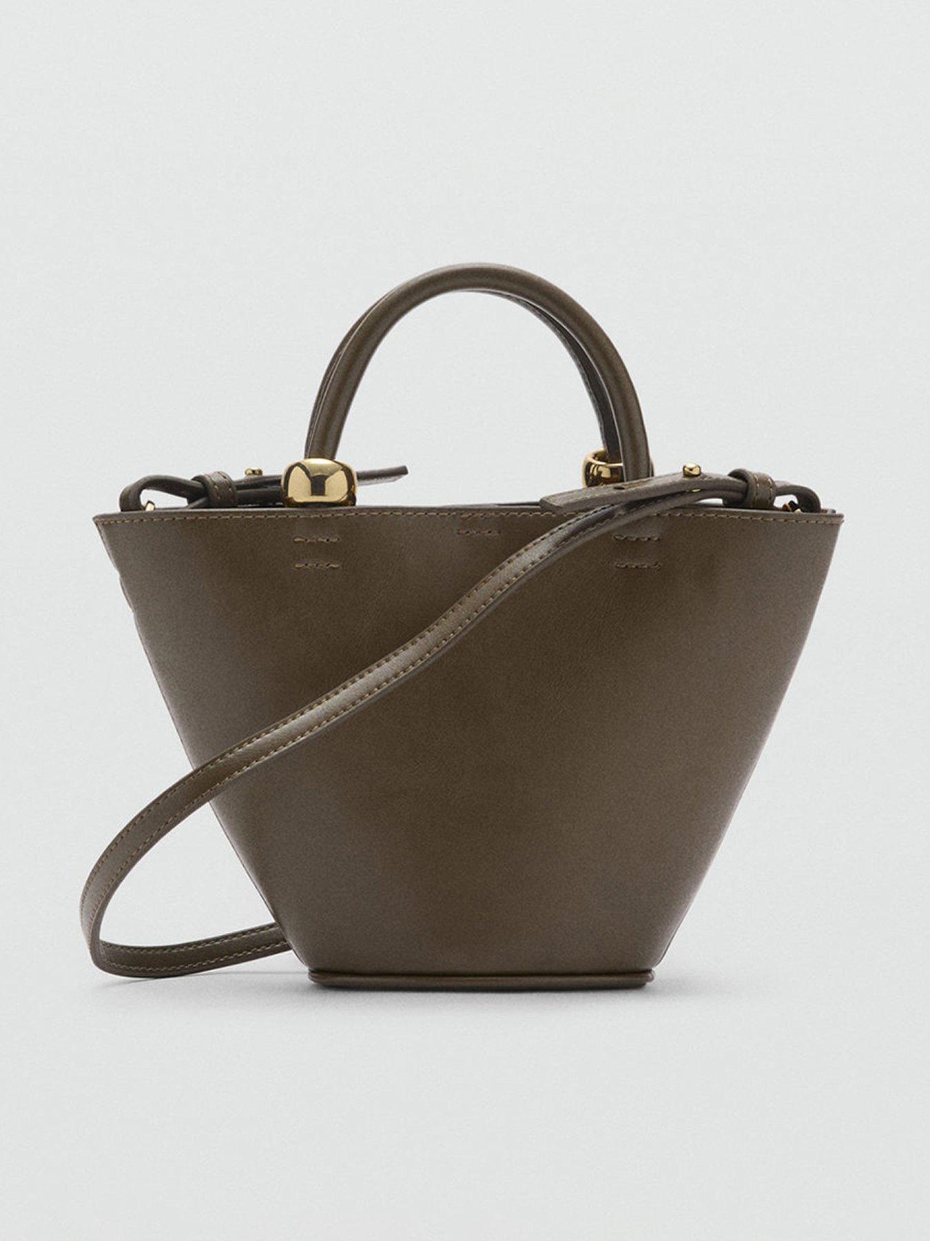 Mango Mini Shopper Bag With Metallic Detail | Very