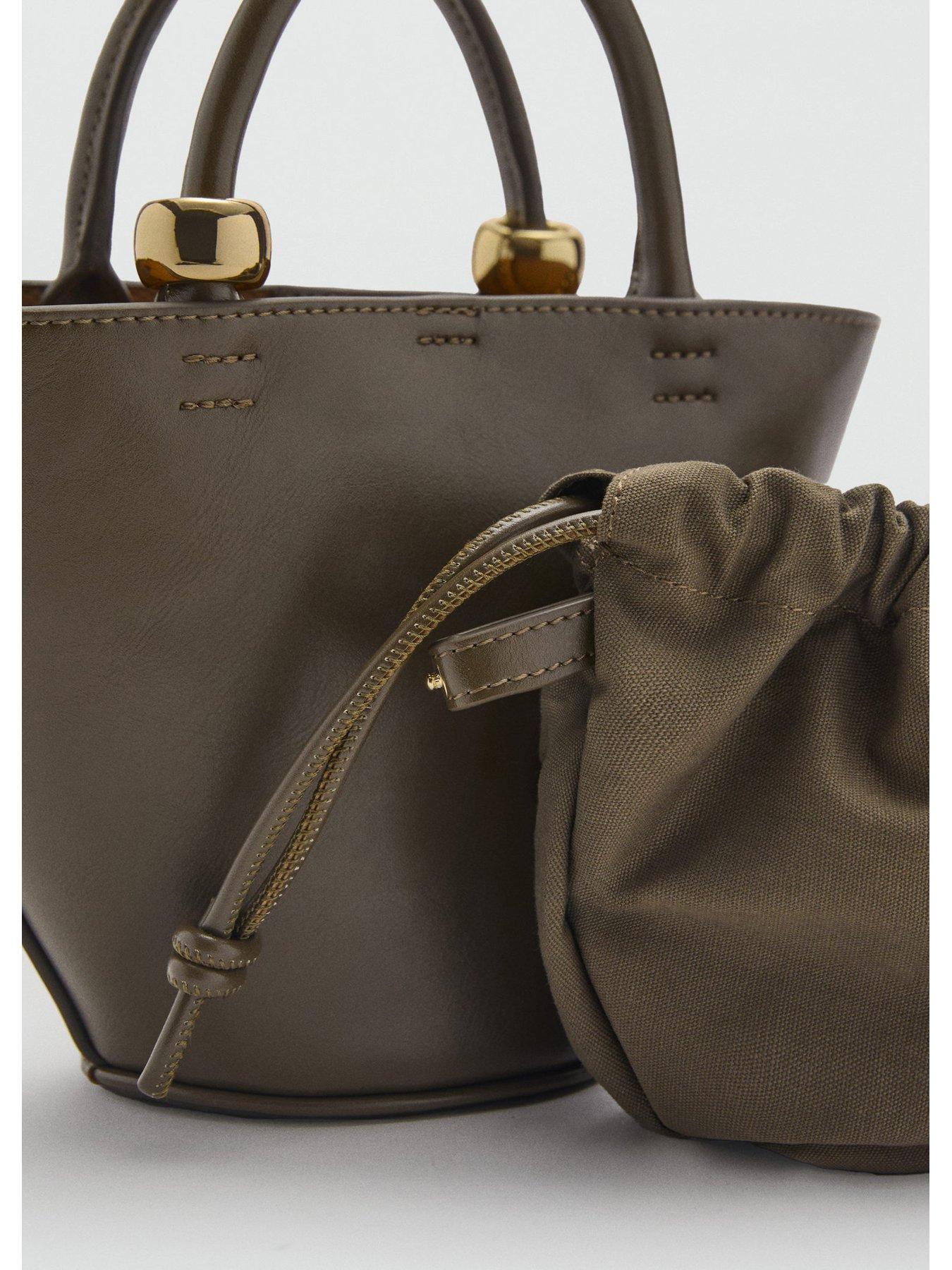 Mango Mini Shopper Bag With Metallic Detail | Very