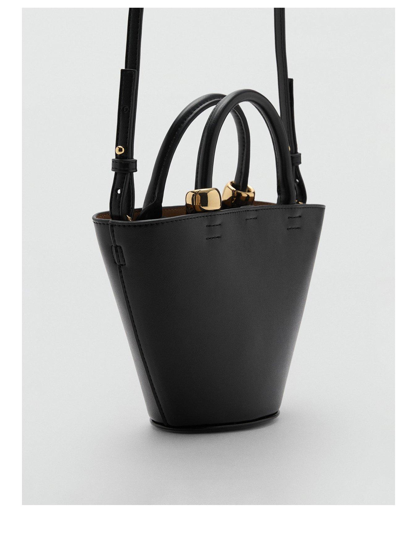 Mango Mini Shopper Bag With Metallic Detail | Very
