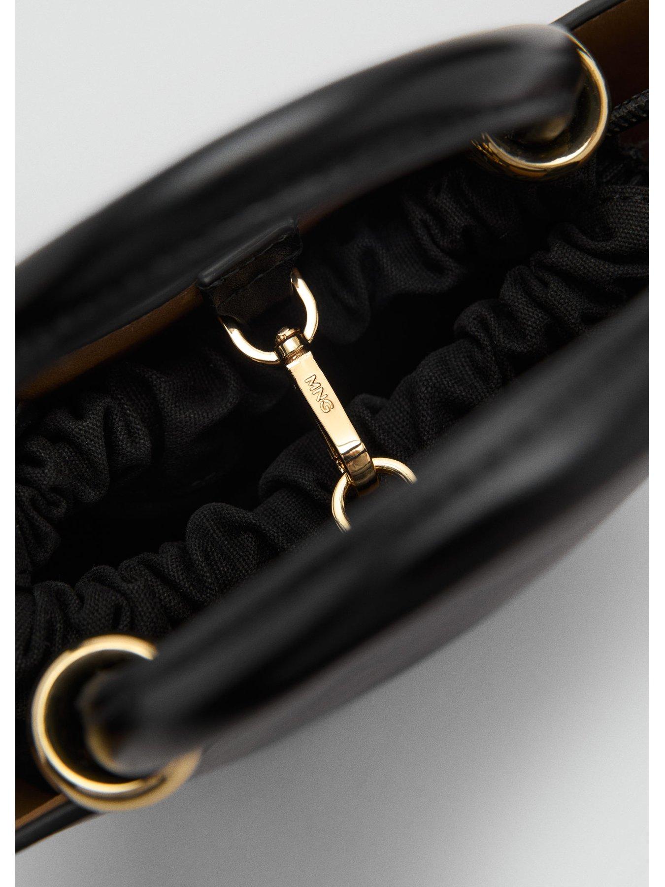 Mango Mini Shopper Bag With Metallic Detail | Very