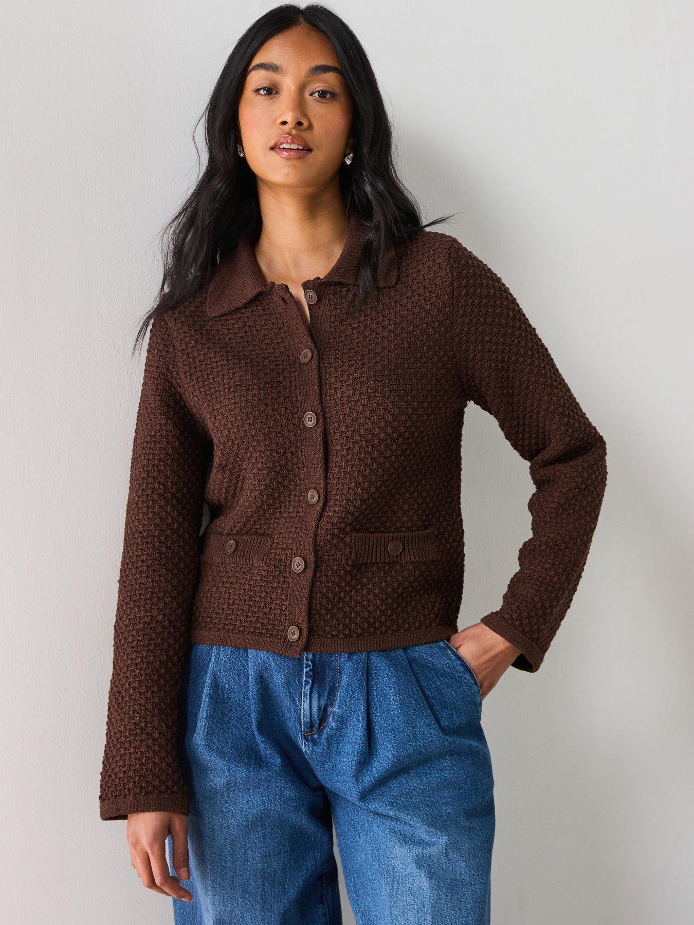 Mango Polo Neck Knitted Jacket | Very