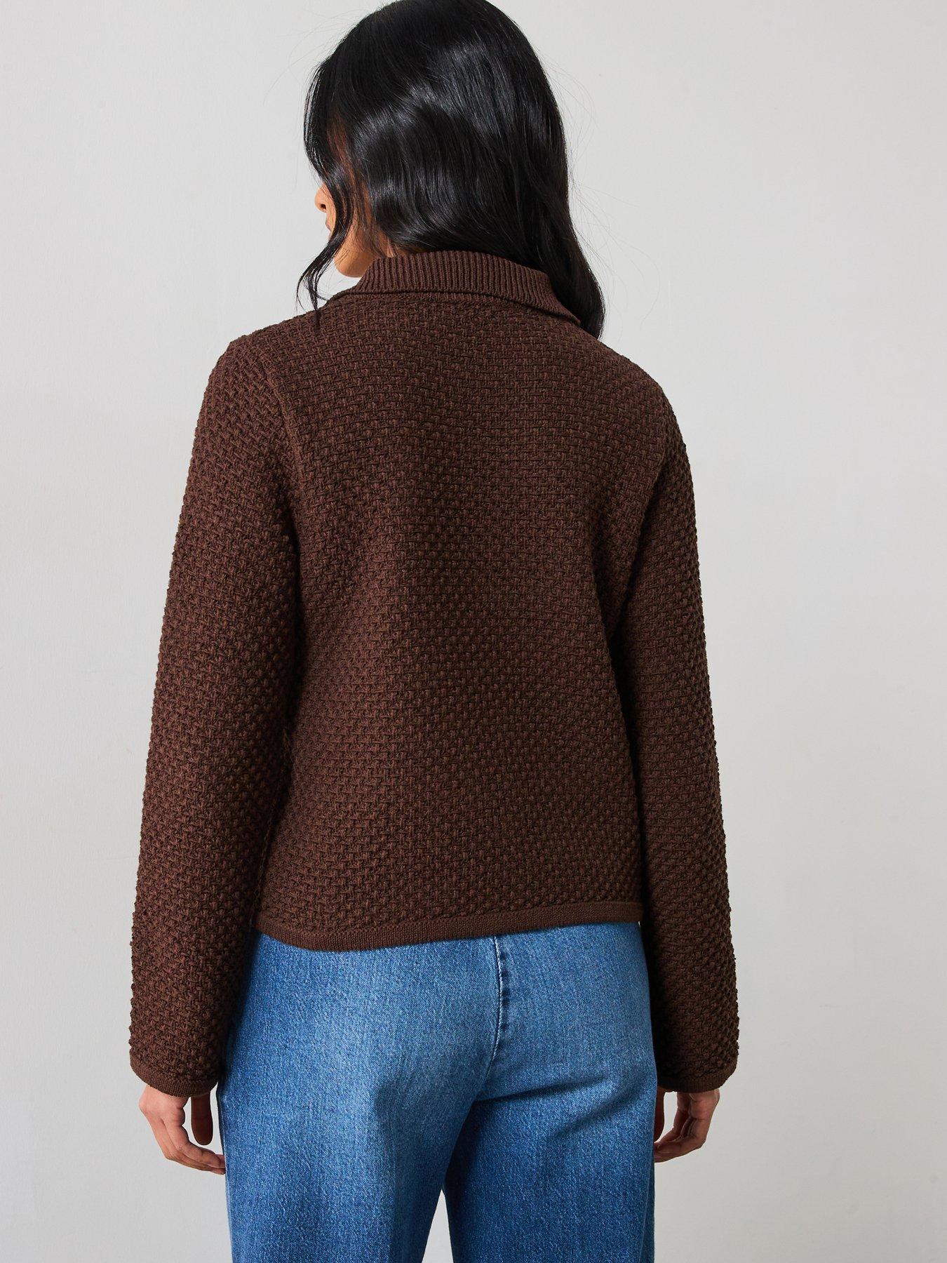 Mango Polo Neck Knitted Jacket | Very