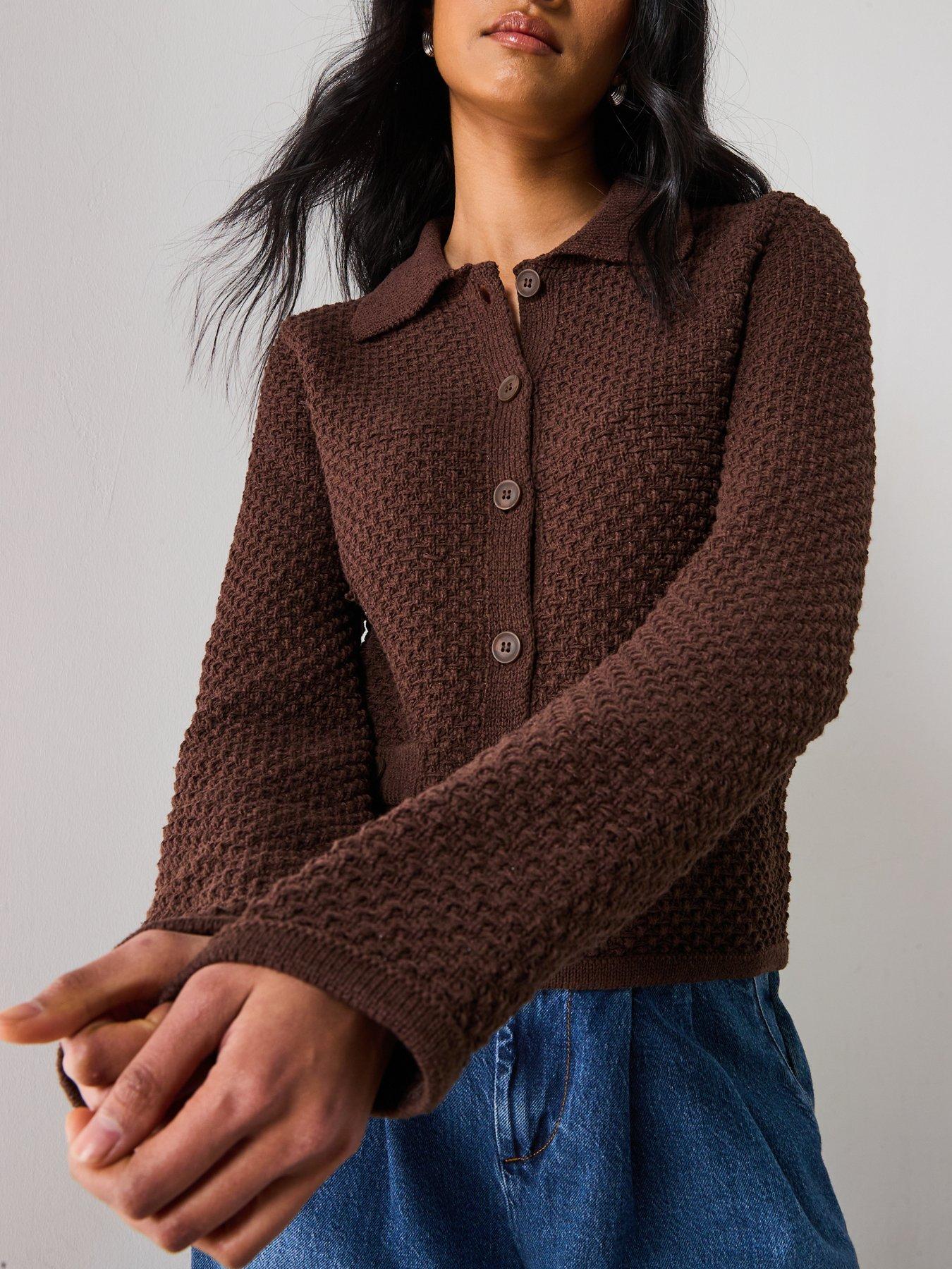 Mango Polo Neck Knitted Jacket | Very
