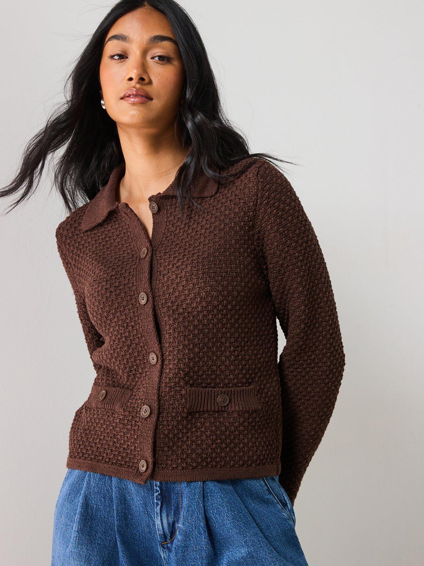 Mango Polo Neck Knitted Jacket | Very