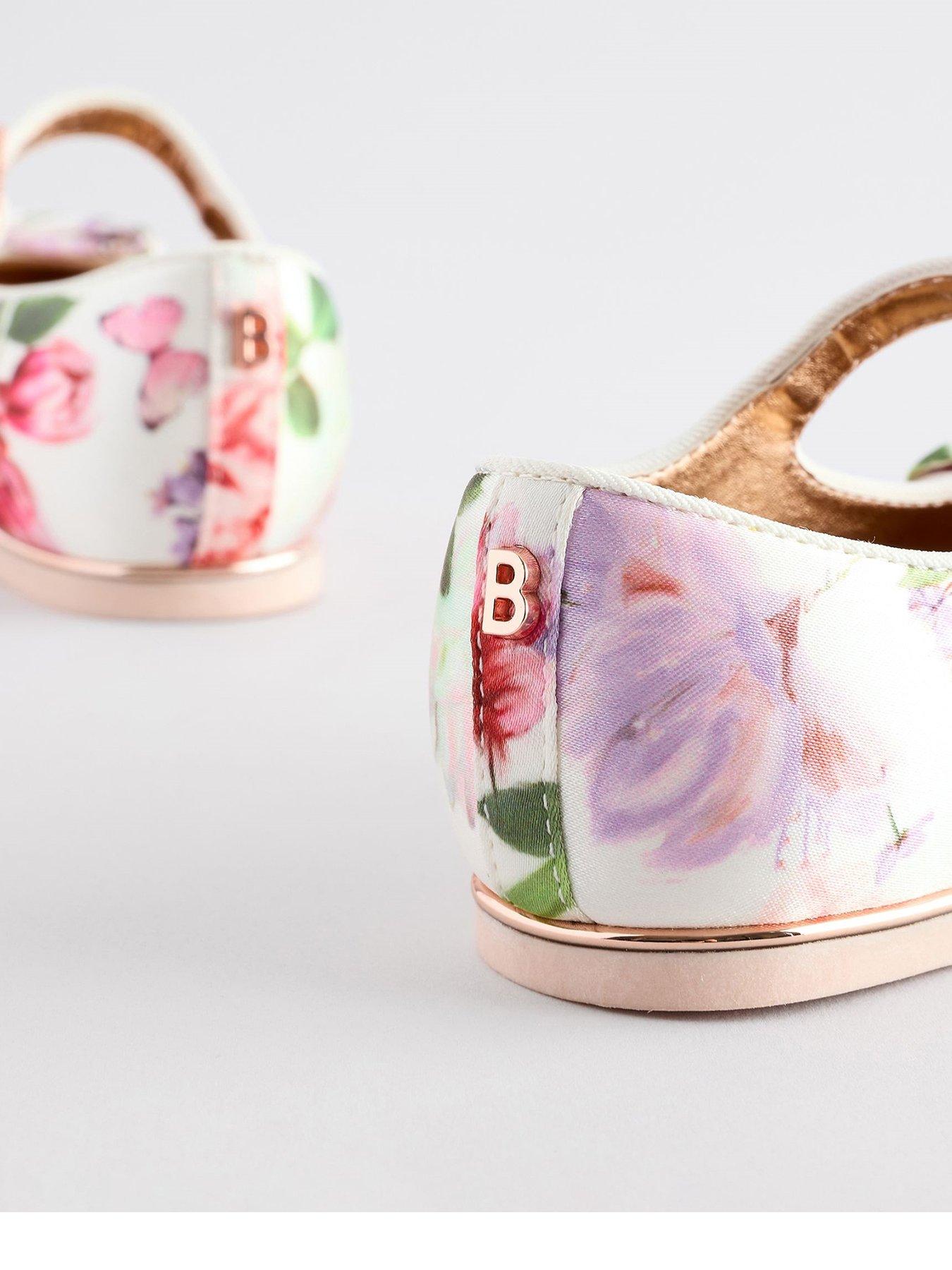 Ted Baker Floral Pattern Bow Shoes - Multi | Very