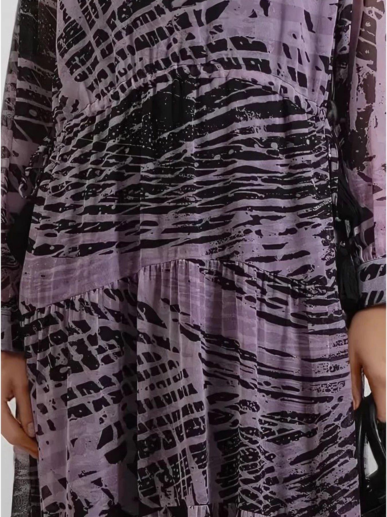 Religion Callisto Tiered Maxi Dress - Purple | Very