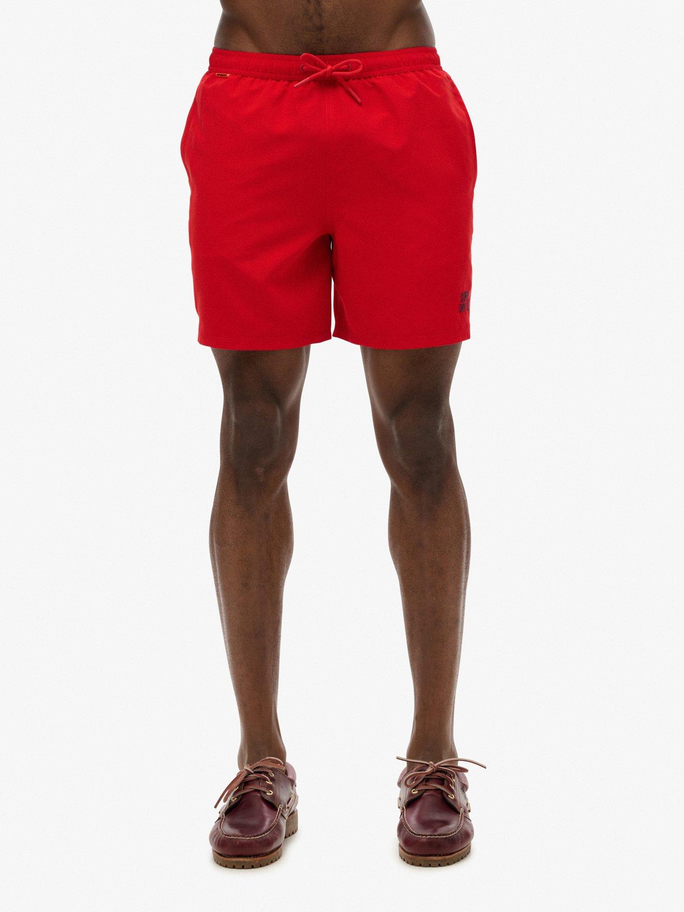 Superdry Essential 17 Swim Shorts - Red | Very