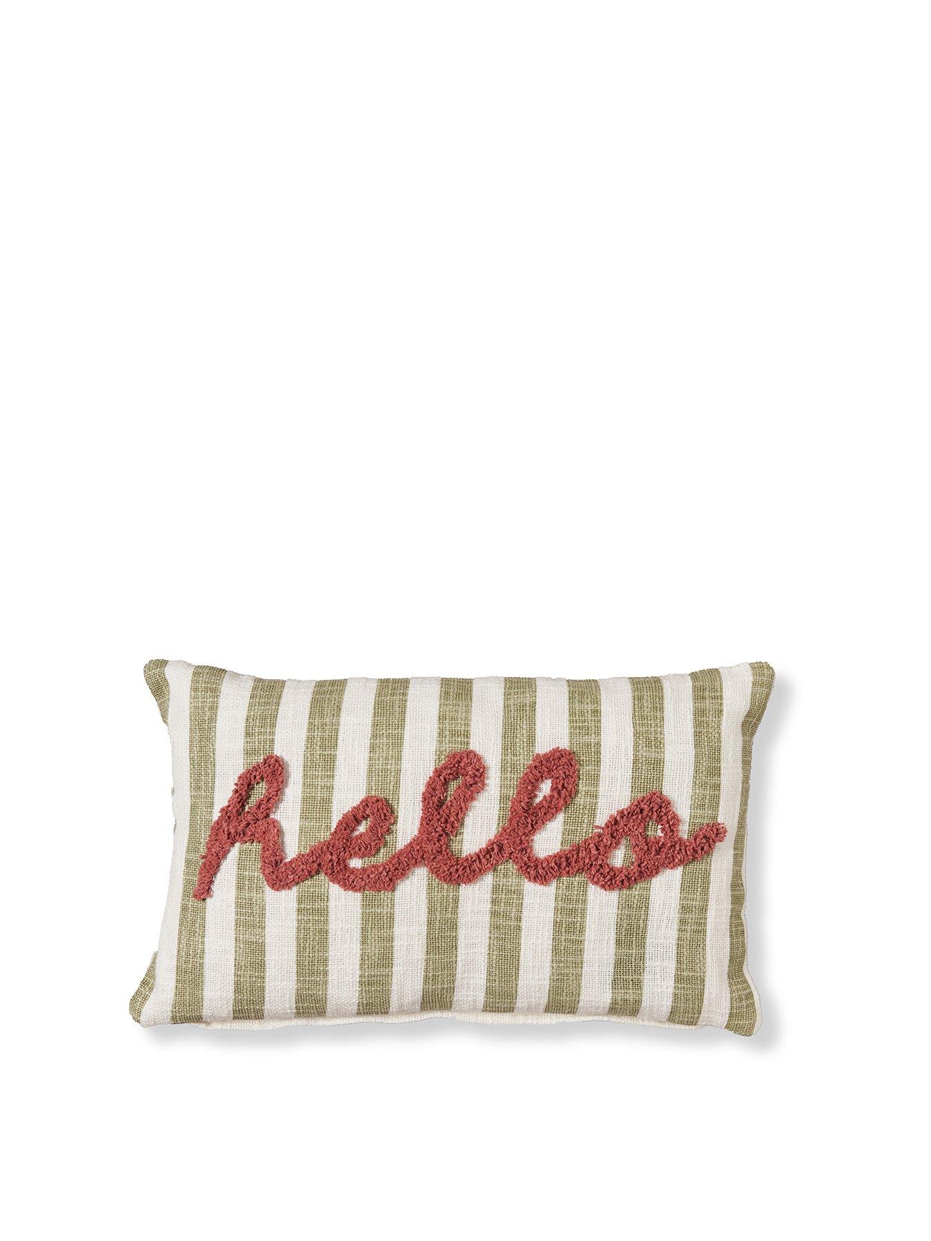 Very Home Hello Tufted Cushion | Very
