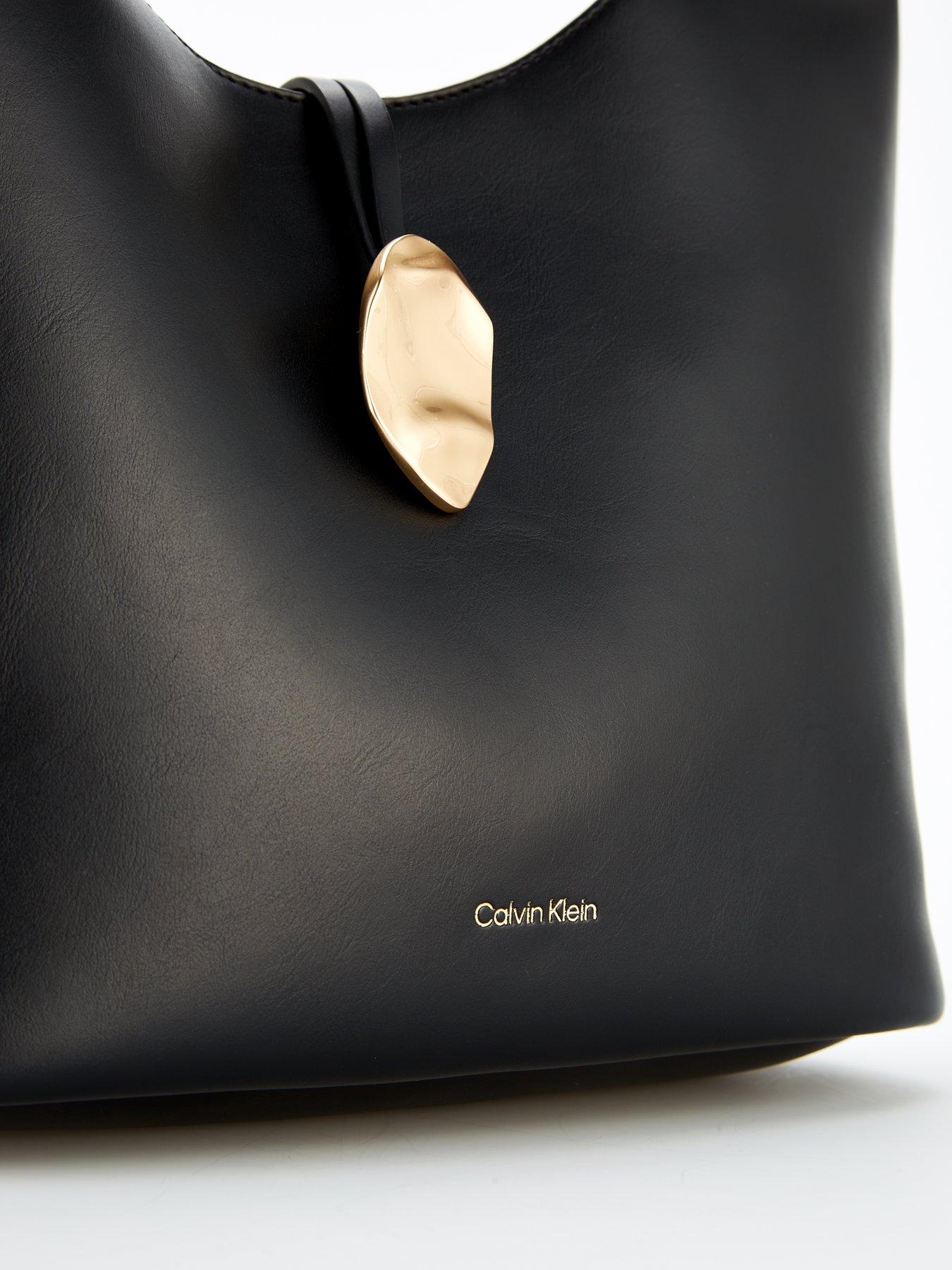 Calvin Klein Gold Detailed Fasten Shoulder Bag - Black | Very
