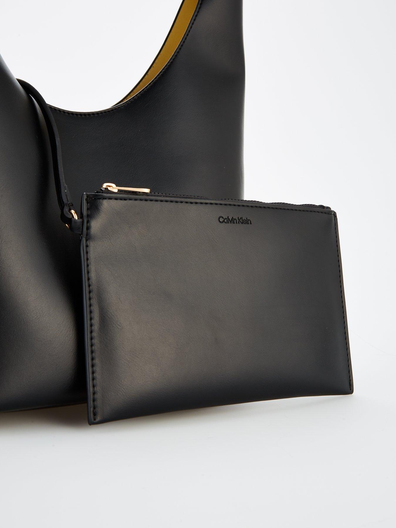 Calvin Klein Gold Detailed Fasten Shoulder Bag - Black | Very