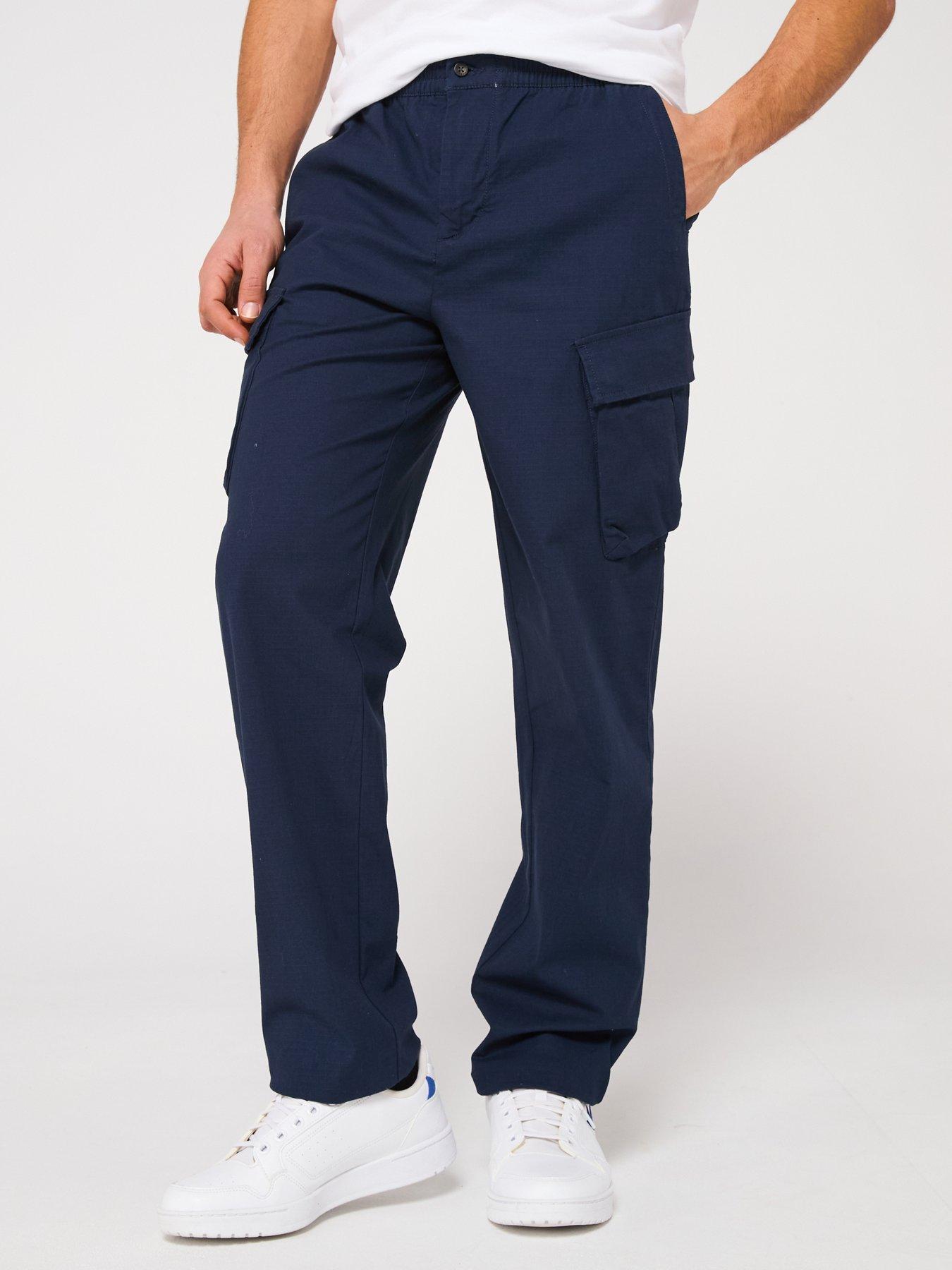 Lyle & Scott Lyle & Scott Cotton Stretch Ripstop Cargo Pants -navy | Very