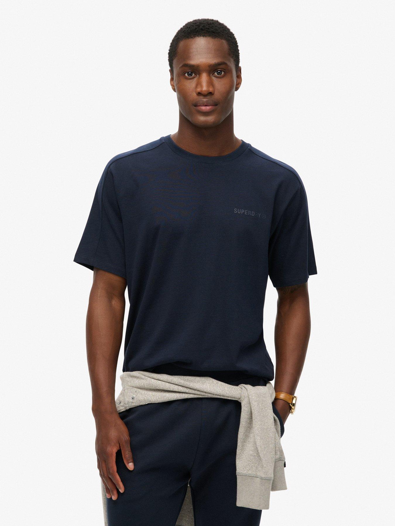 Superdry Code Tech Relaxed T-Shirt - Navy | Very