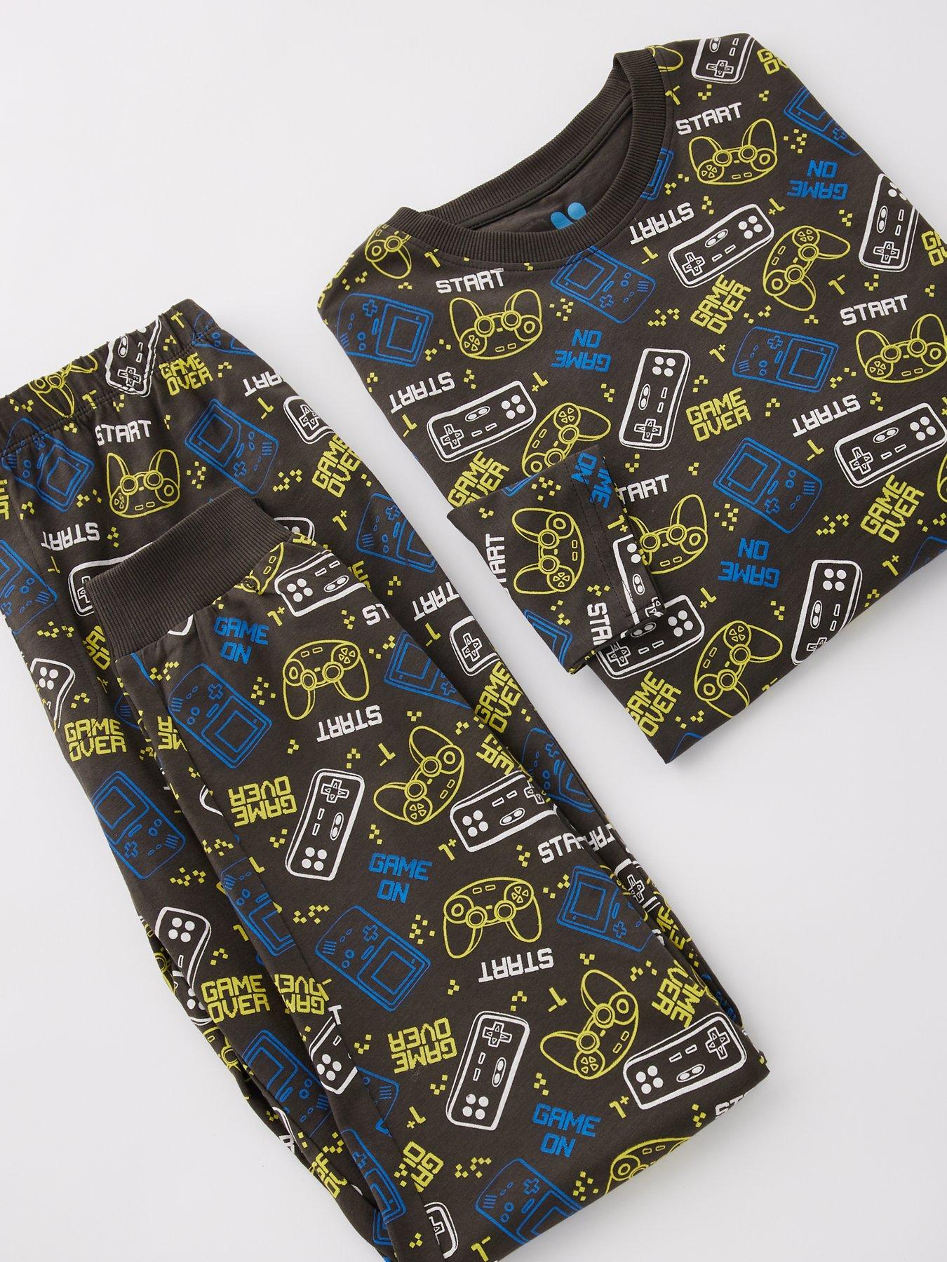 V by Very Boys Game Print Pyjamas - Multi | Very