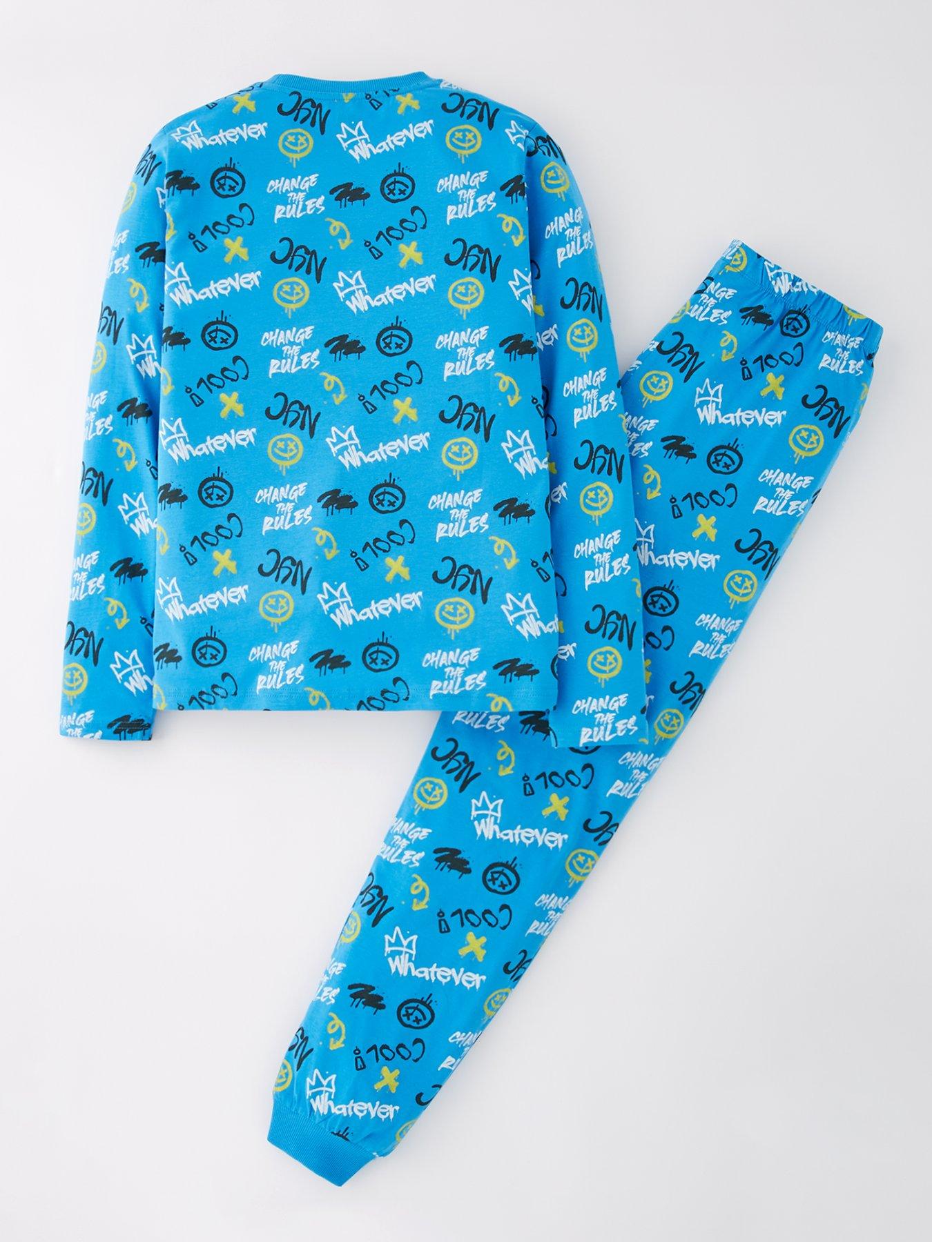 V by Very Boys Graffiti Print Pyjamas - Multi | Very