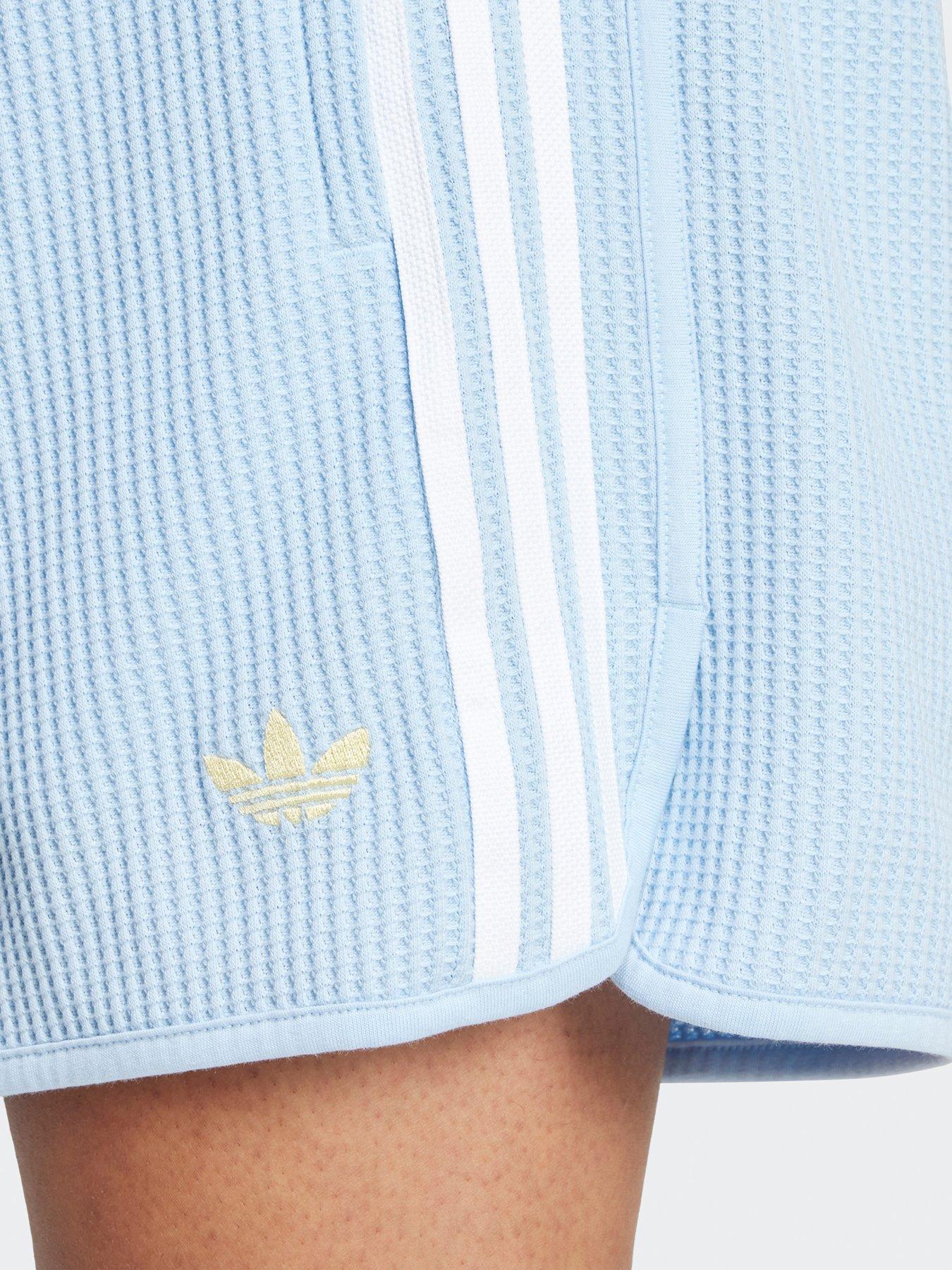 adidas Originals Mens Waffle Knit Sprinter Shorts - Blue | Very