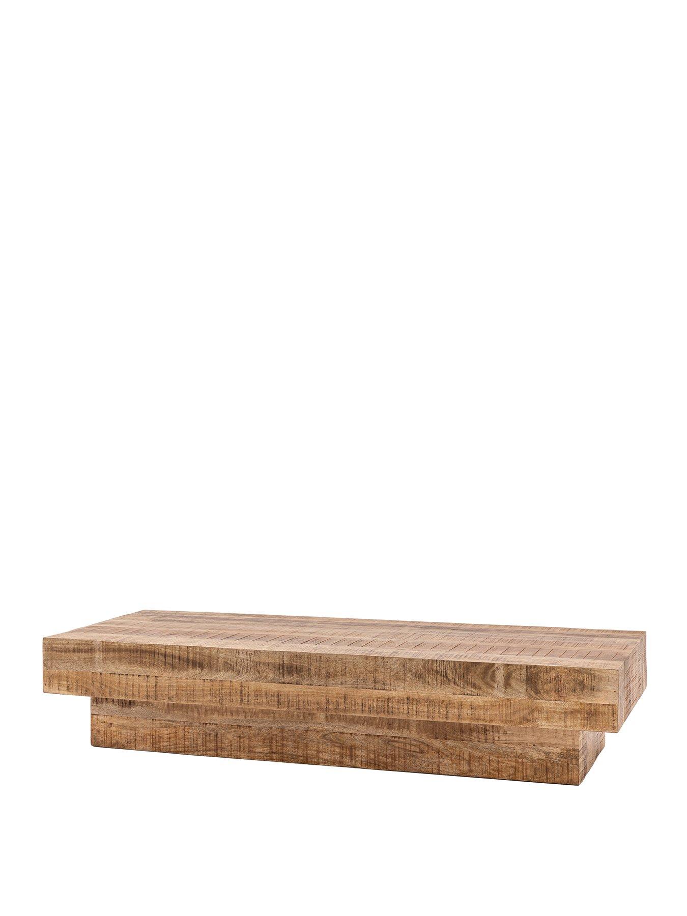 Gallery Direct Lina Ready Assembled Mango Wood Coffee Table - Natural ...