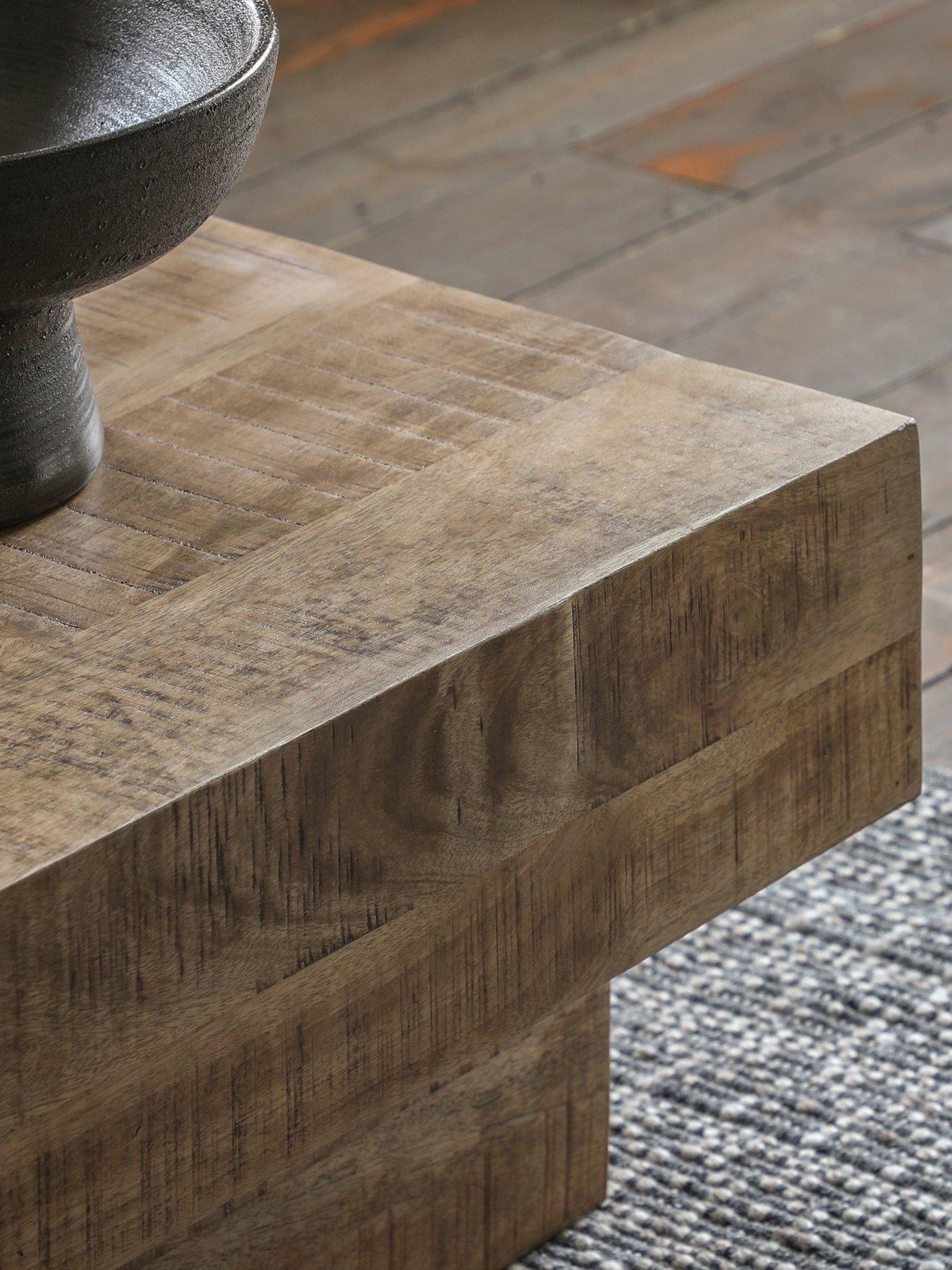 Gallery Direct Lina Ready Assembled Mango Wood Coffee Table - Natural ...