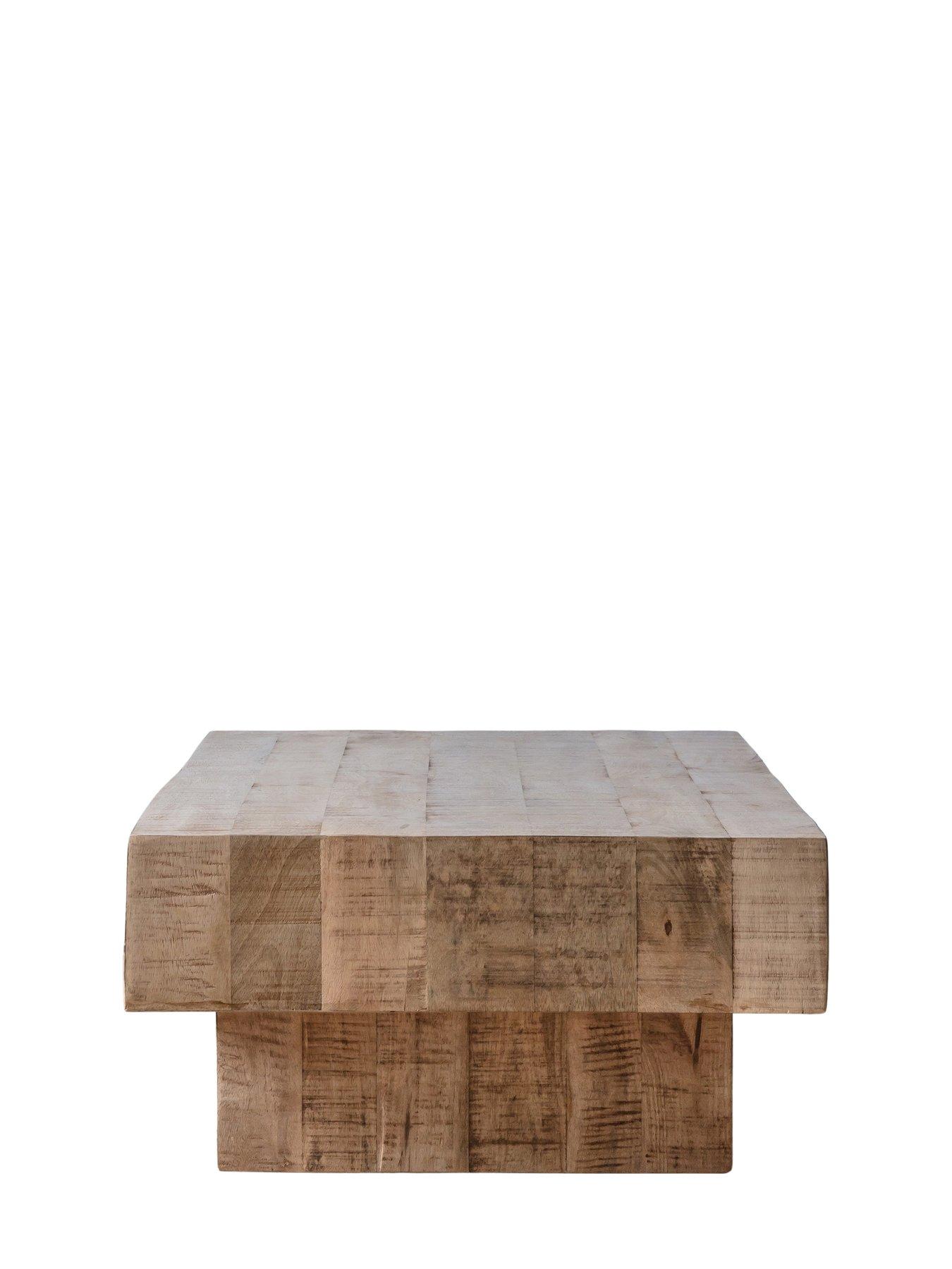 Gallery Direct Lina Ready Assembled Mango Wood Coffee Table - Natural ...