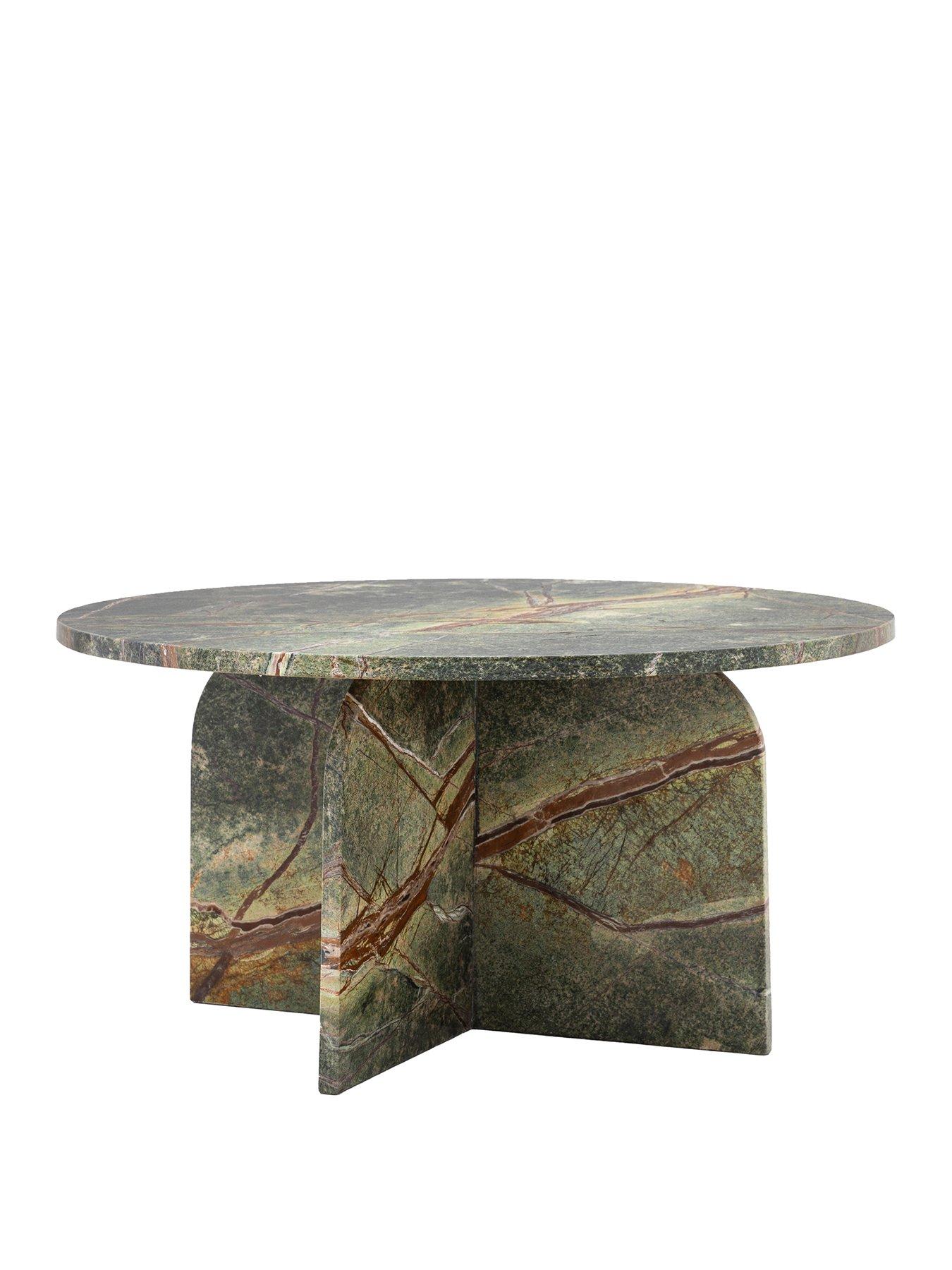 Gallery Direct Amina Ready Assembled Marble Coffee Table - Ember | Very