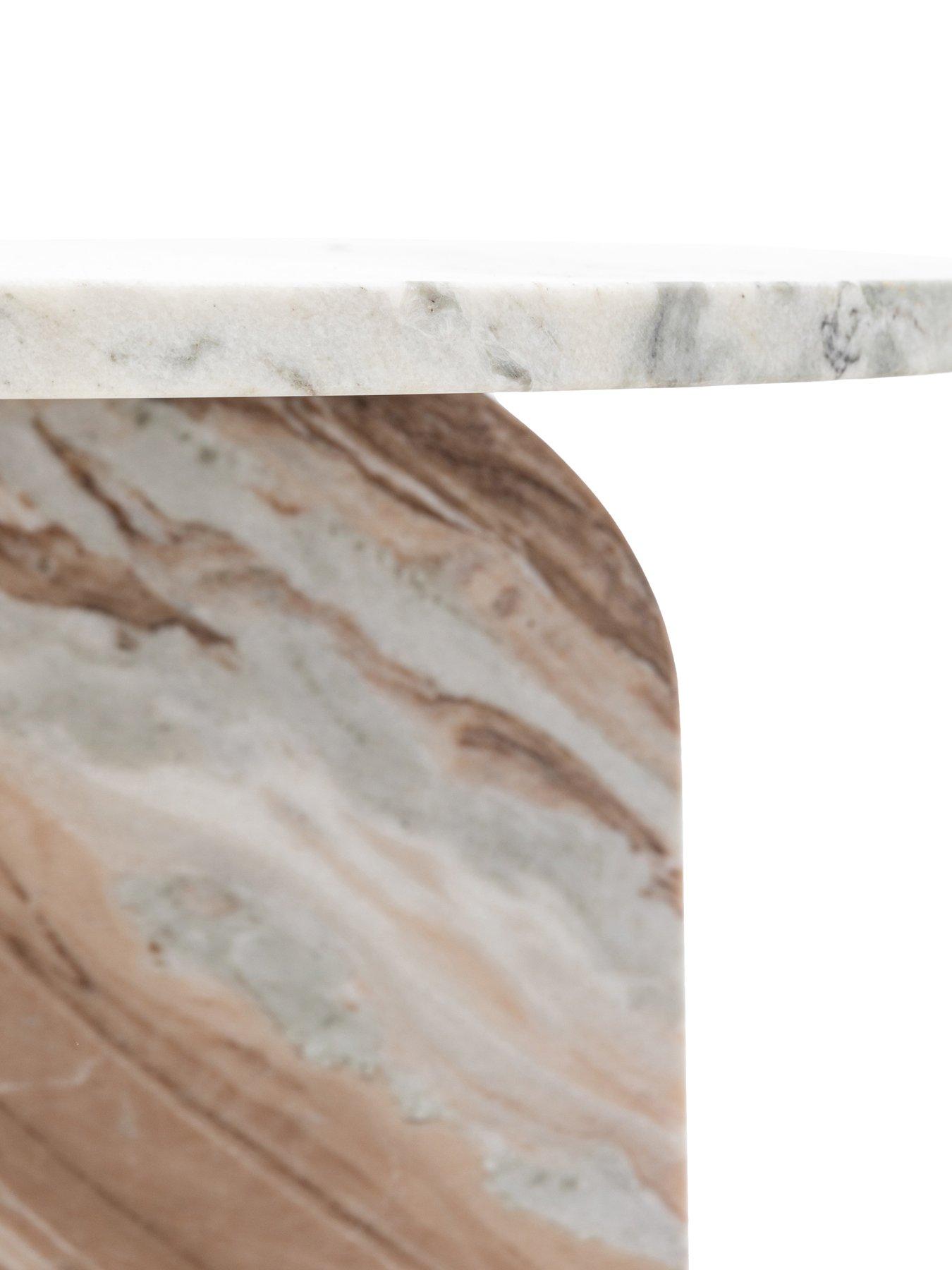 Gallery Direct Amina Ready Assembled Marble Coffee Table - Natural | Very