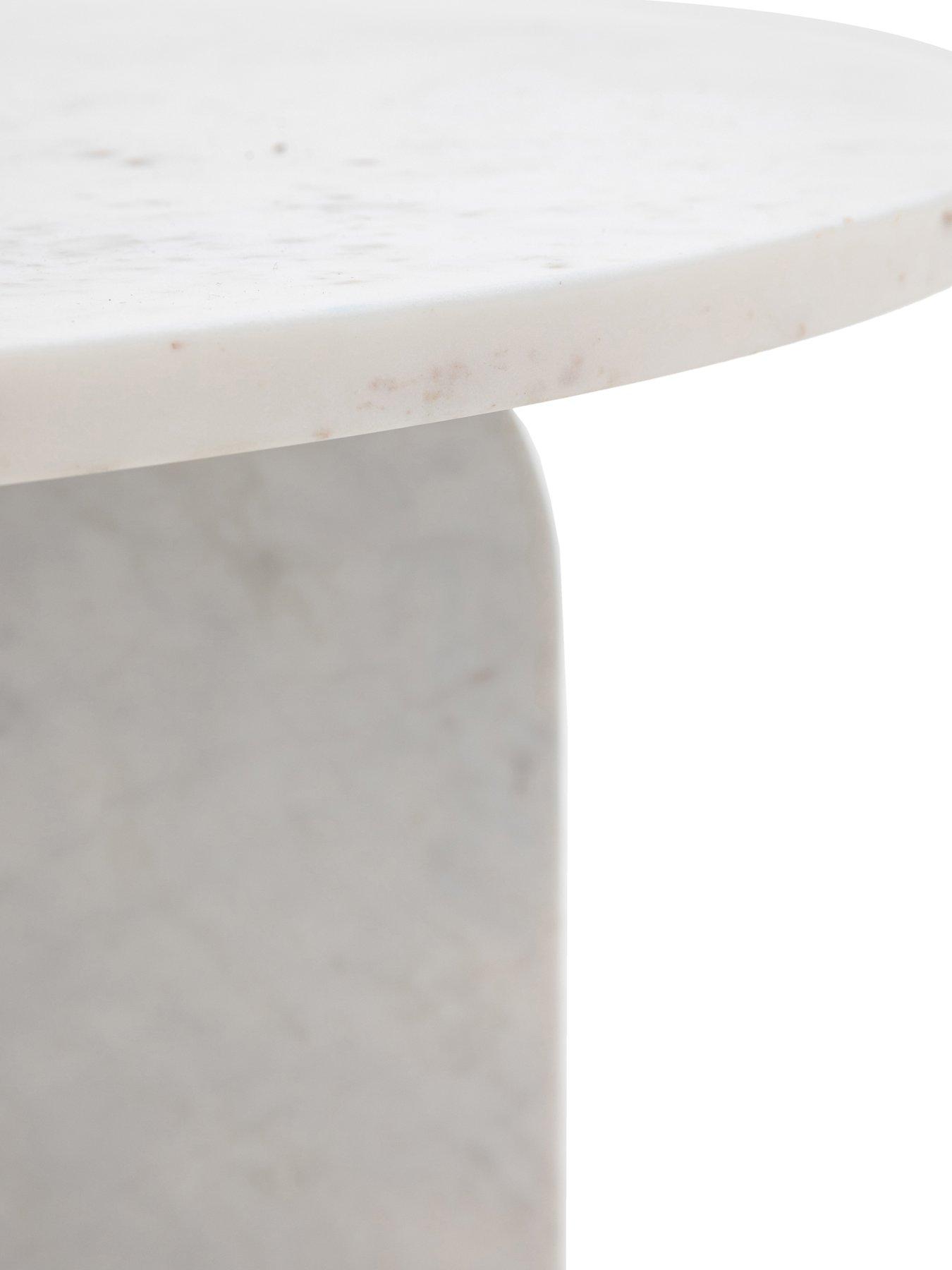 Gallery Direct Amina Ready Assembled Marble Coffee Table - White | Very