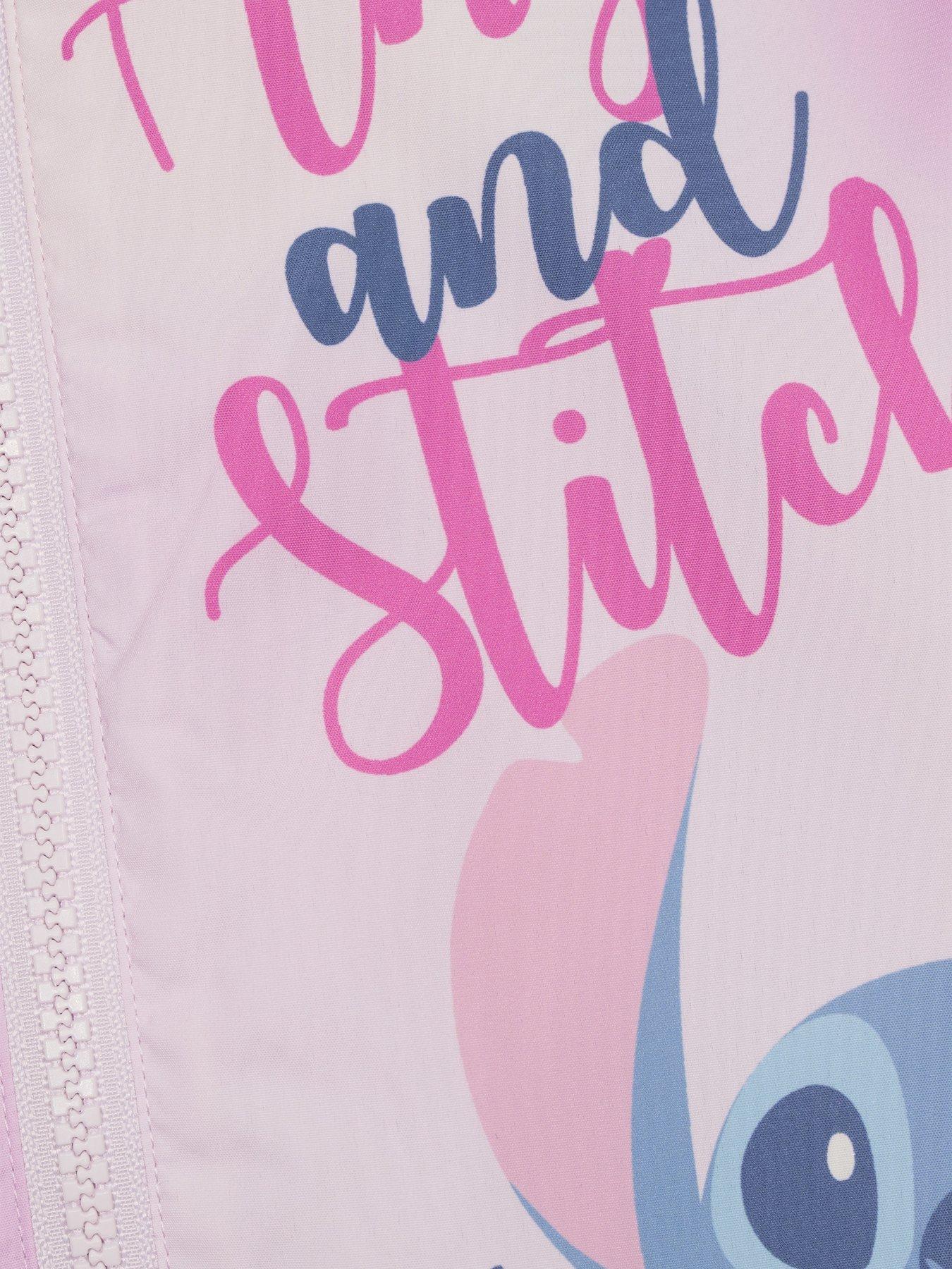 Disney Lilo & Stitch Lilo & Stitch Fleece Lined Rain Mac - Pink - Pink ...
