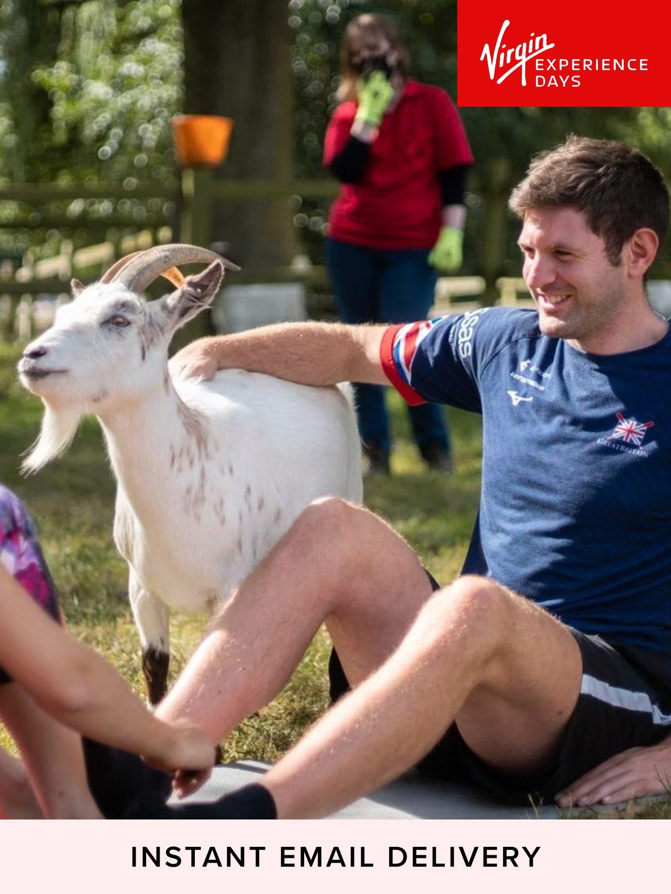 Virgin Experience Days Goat Yoga for Two in the Suffolk Countryside | Very