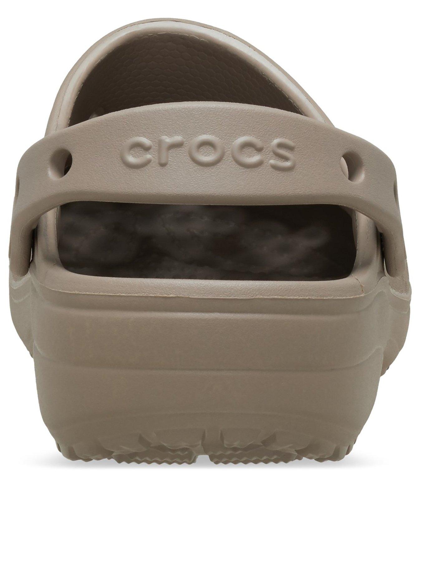 Crocs Classic Floral Cut Out Clog - Taupe | Very