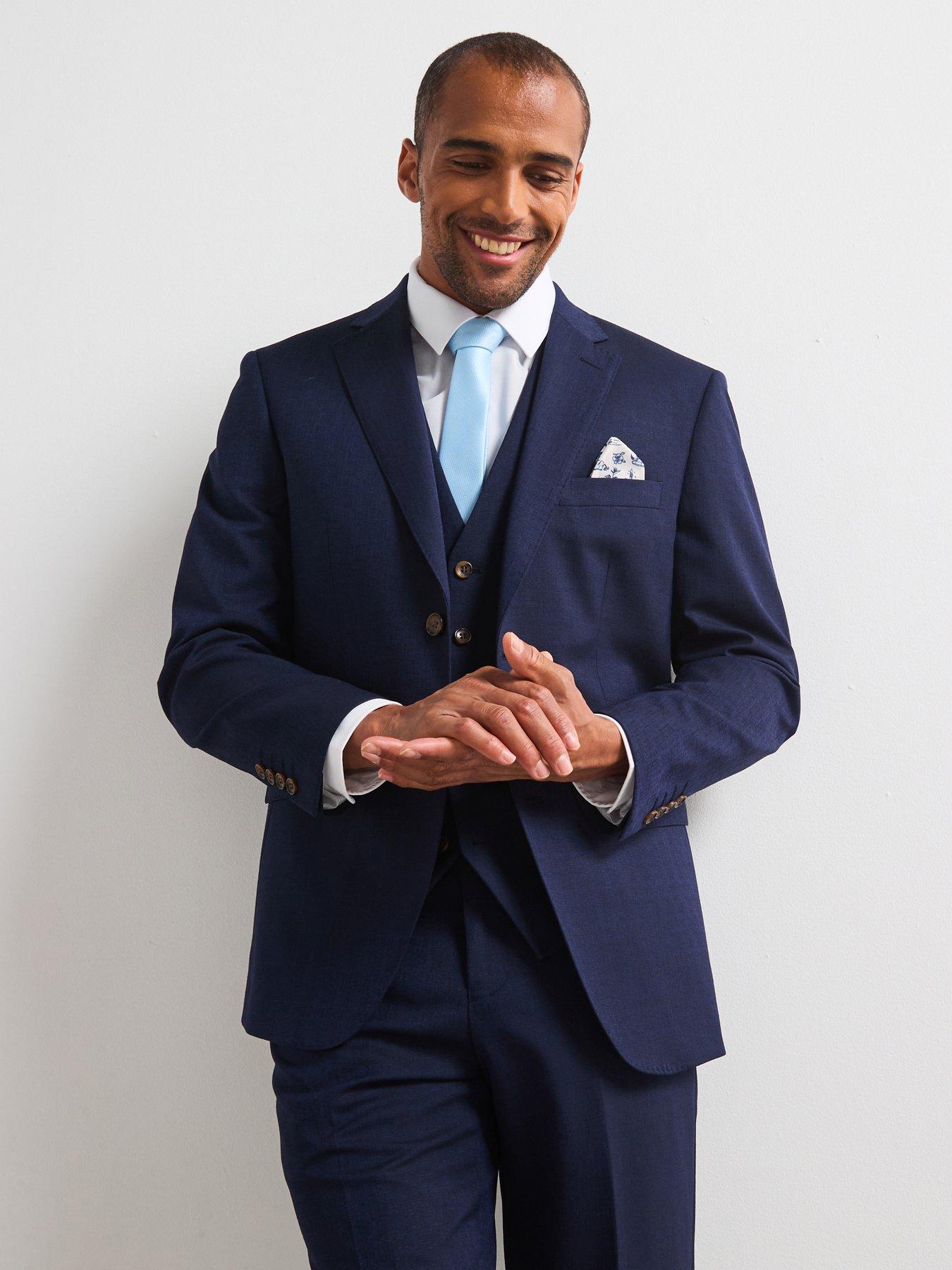 Skopes Caspian Tailored Fit Suit Jacket - Navy | Very